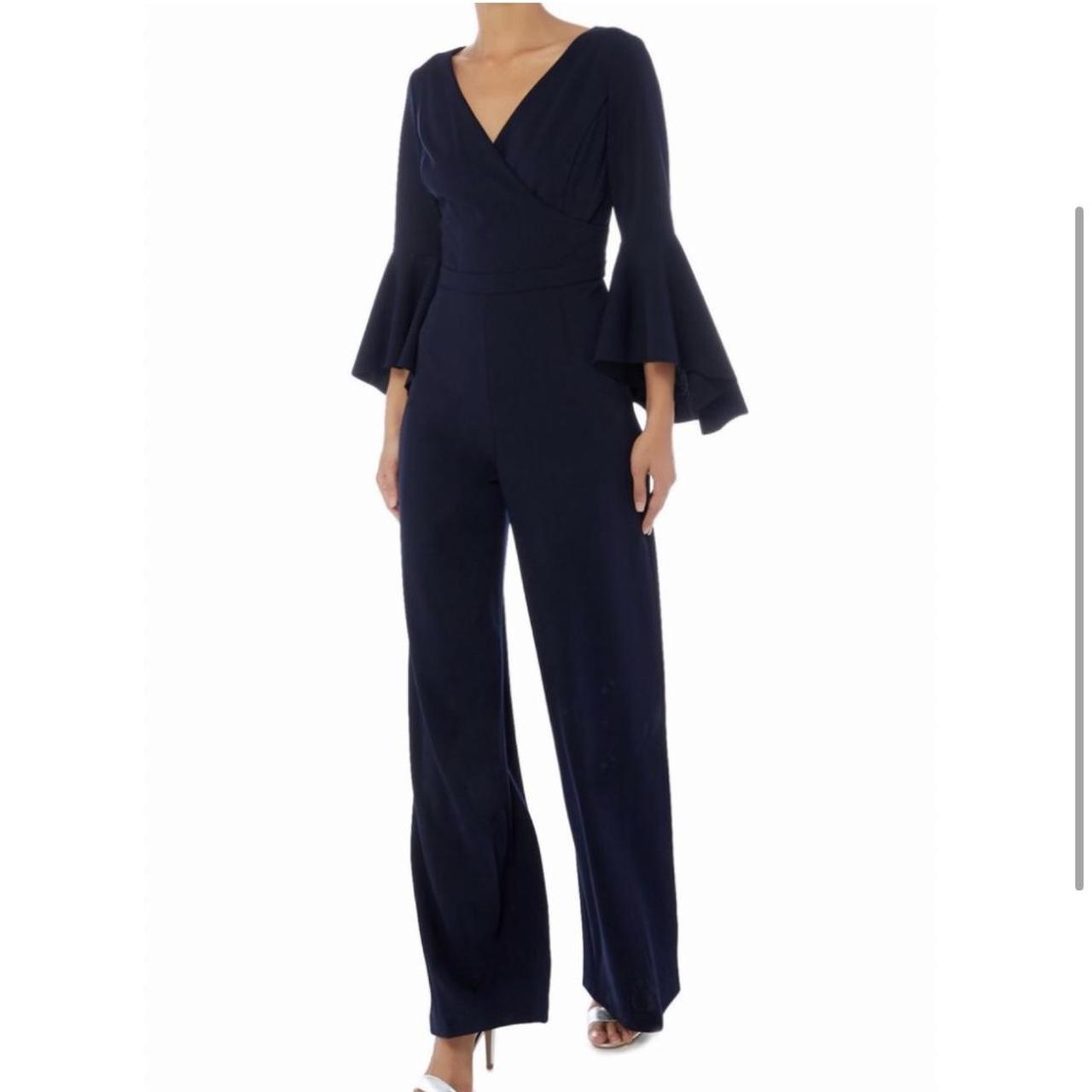 lauren by ralph lauren long sleeve jumpsuit worn... - Depop