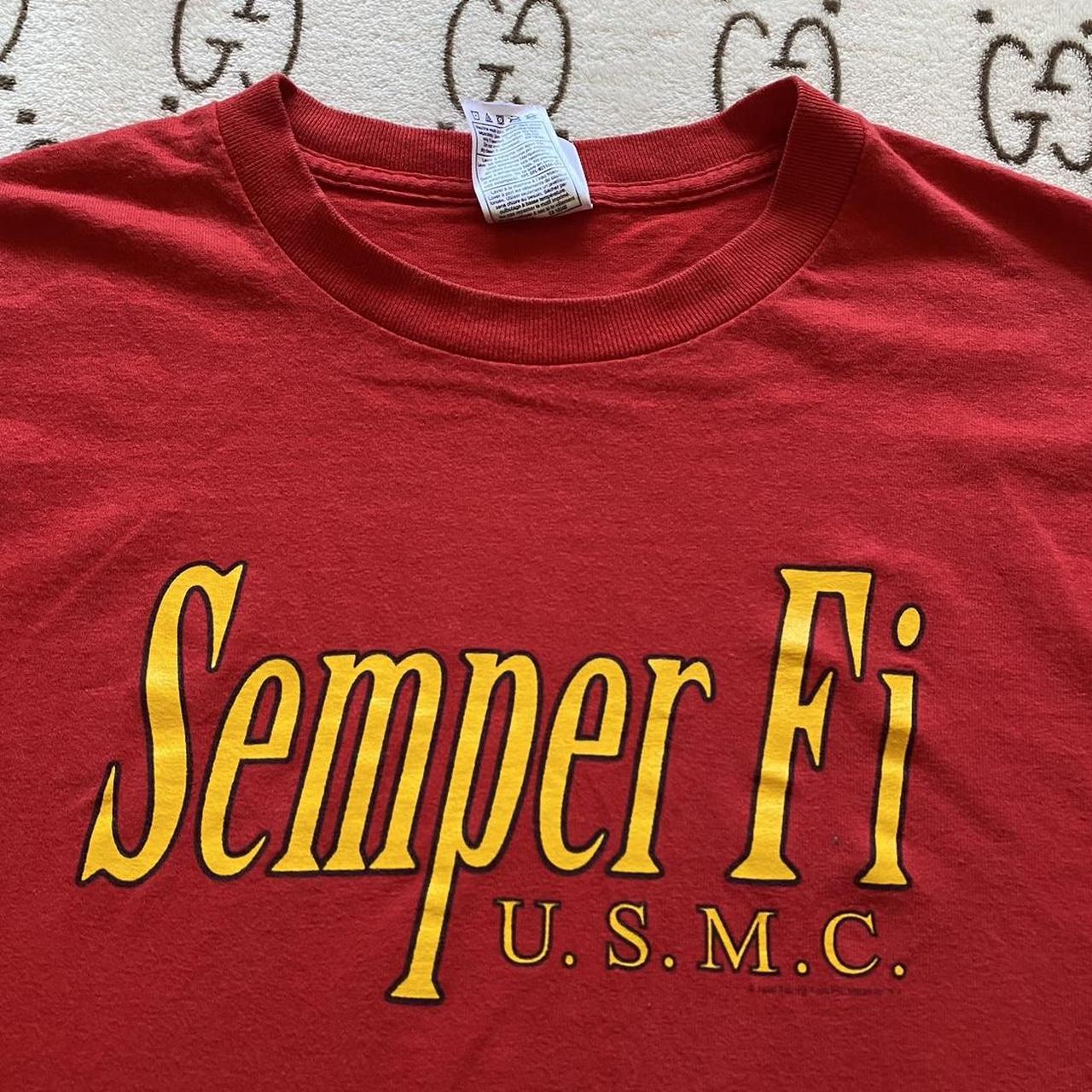 Vintage Semper Fi USMC Tee Shirt🌟 Fair... - Depop