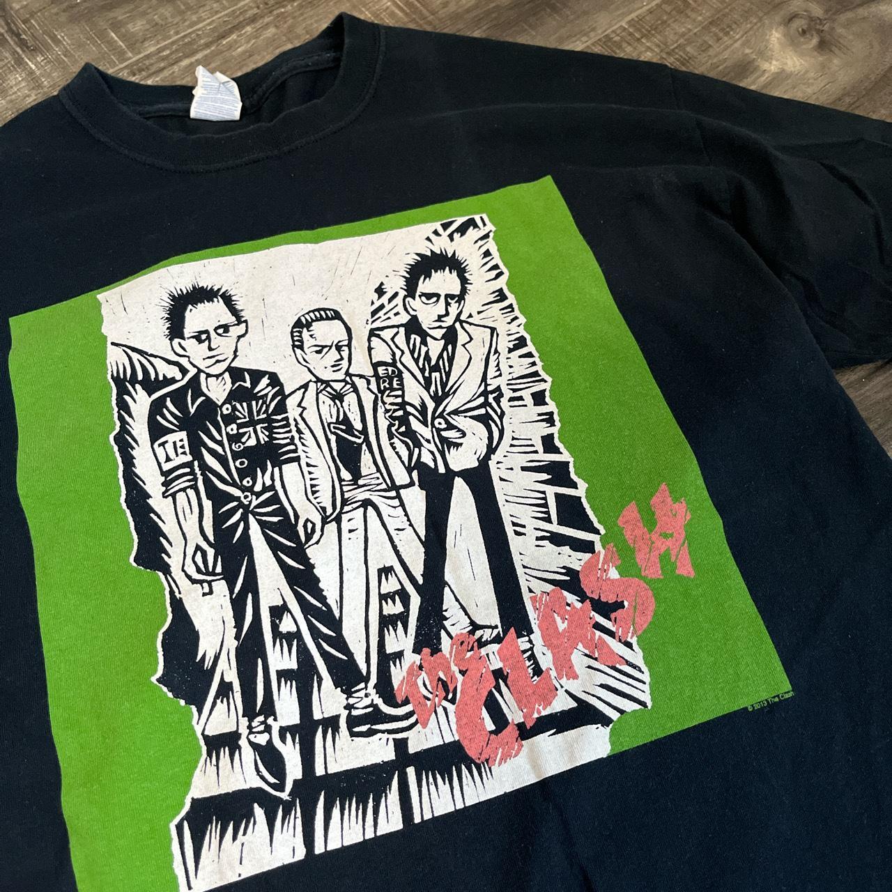 The Clash Debut Album Sketch Tee Size L Great... - Depop