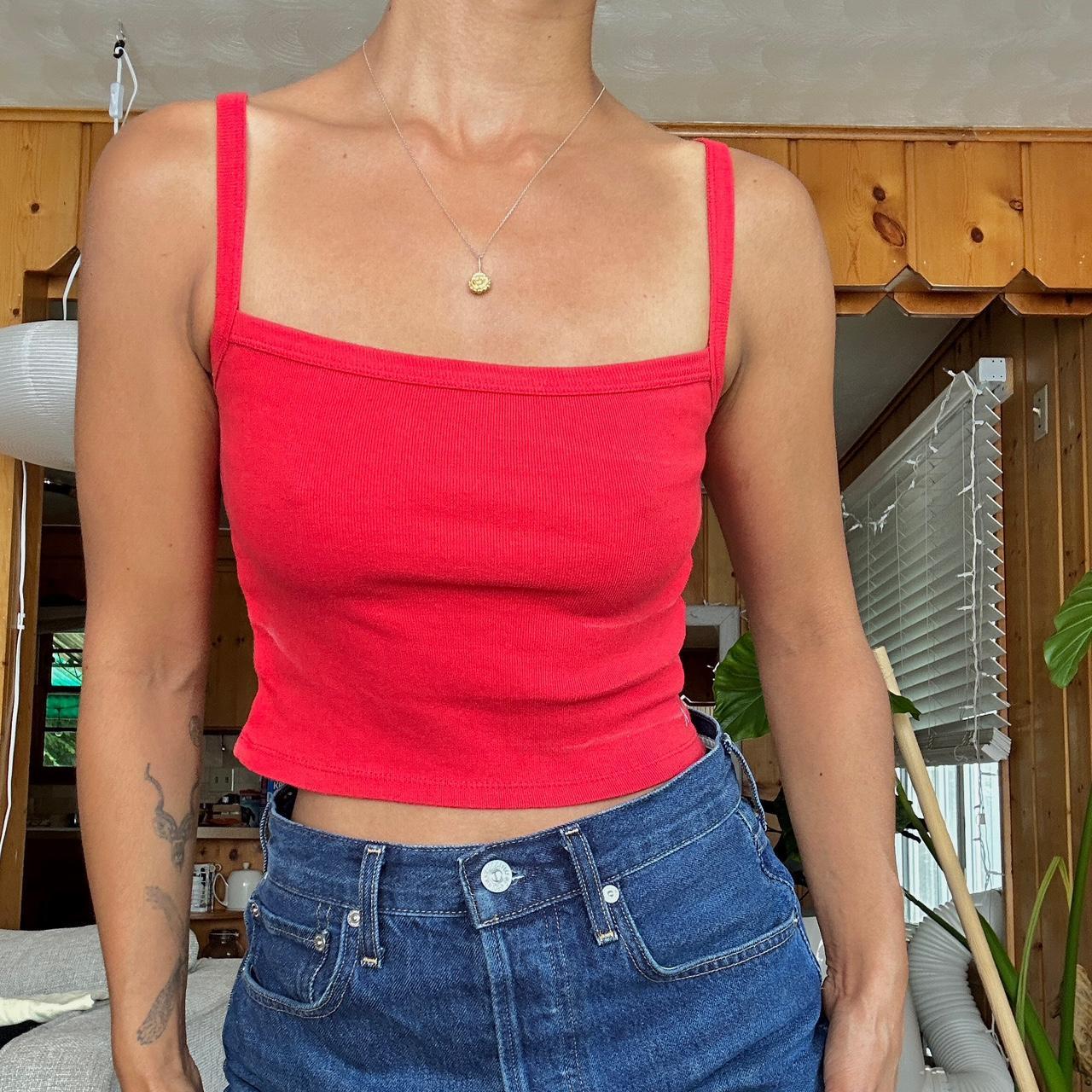 Realisation Par red tank top size small - Depop
