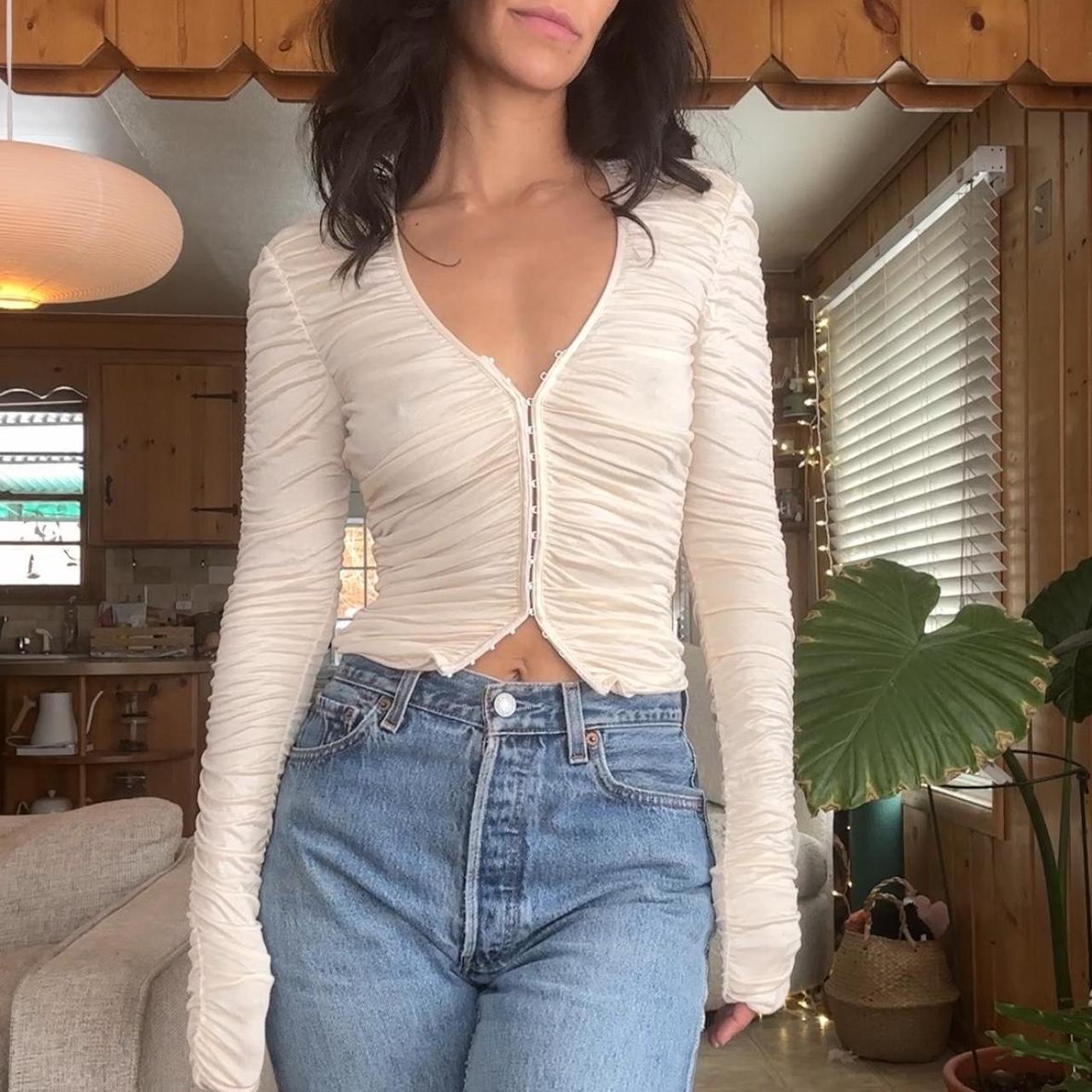 Tank Air Studios gorgeous hand made silk ruched long... - Depop