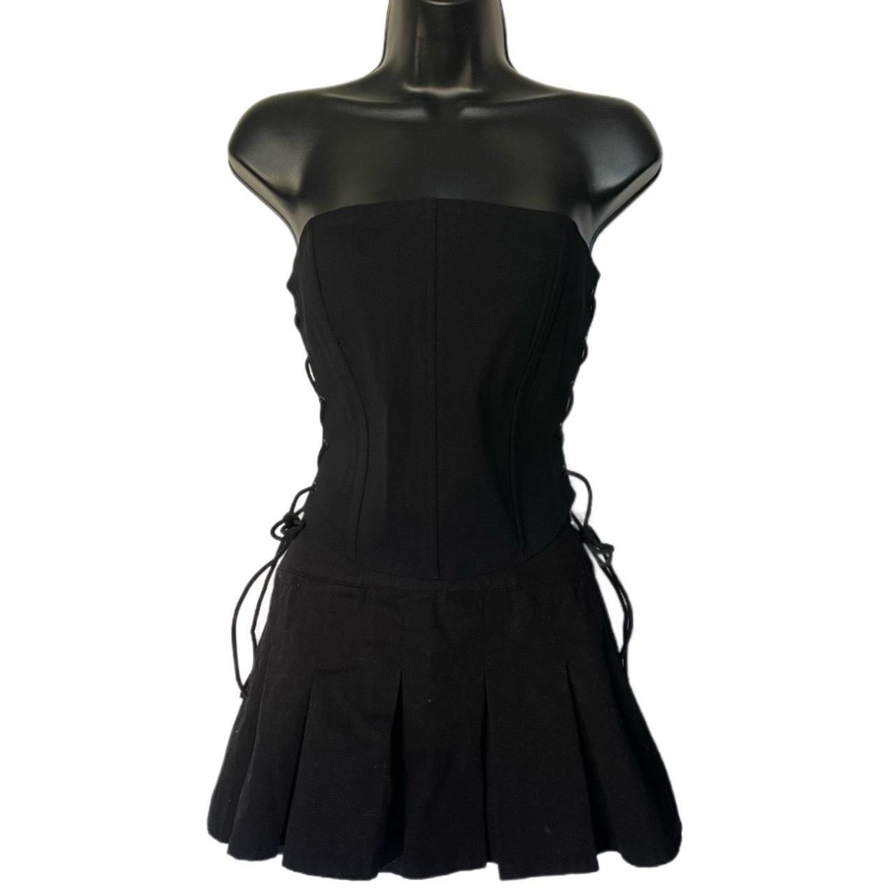 sexy black top with lace up strings on sides #corset... - Depop