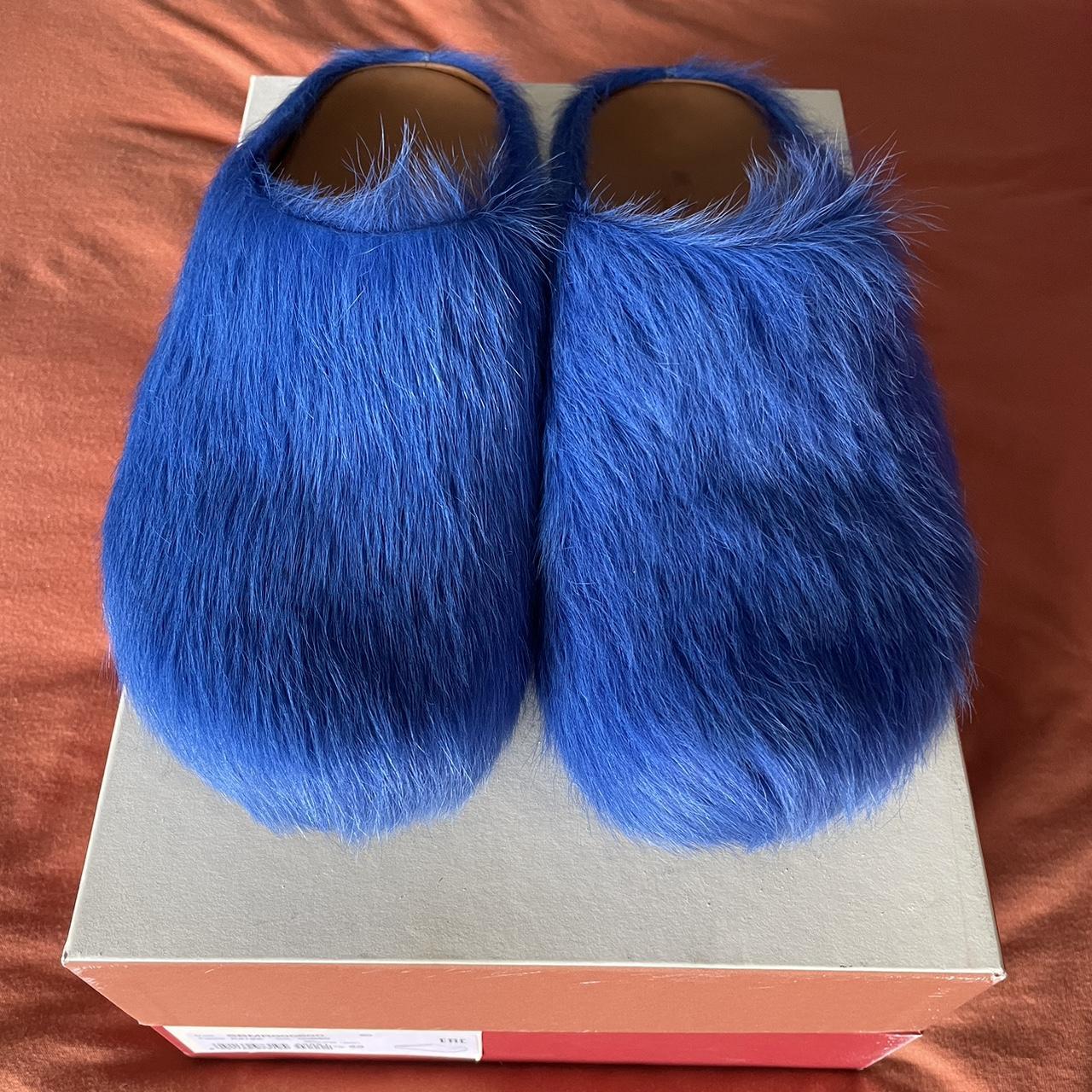 marni blue sandals 100% authentic with box size 43... - Depop