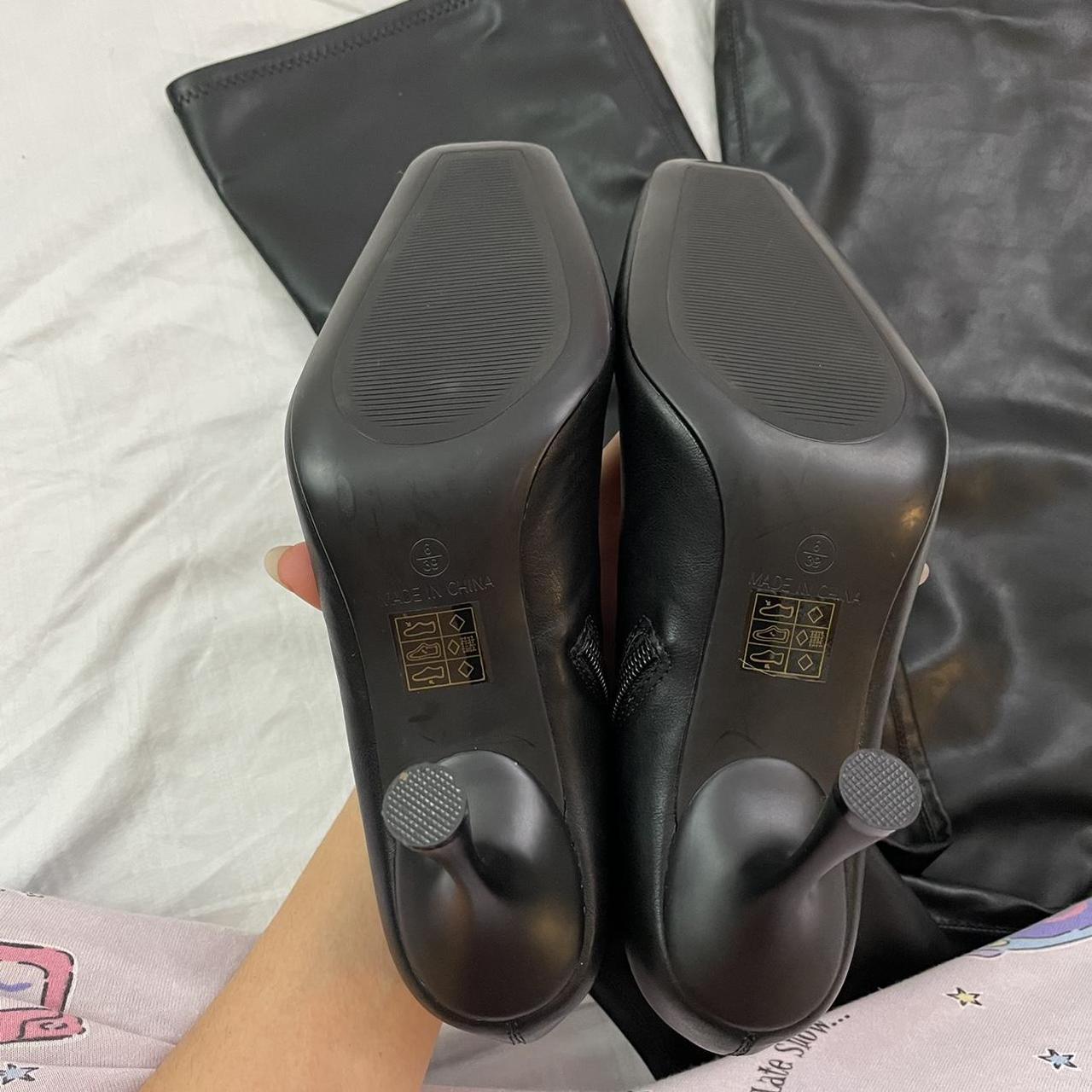 Truffle thigh high boots • not real leather, made of... - Depop