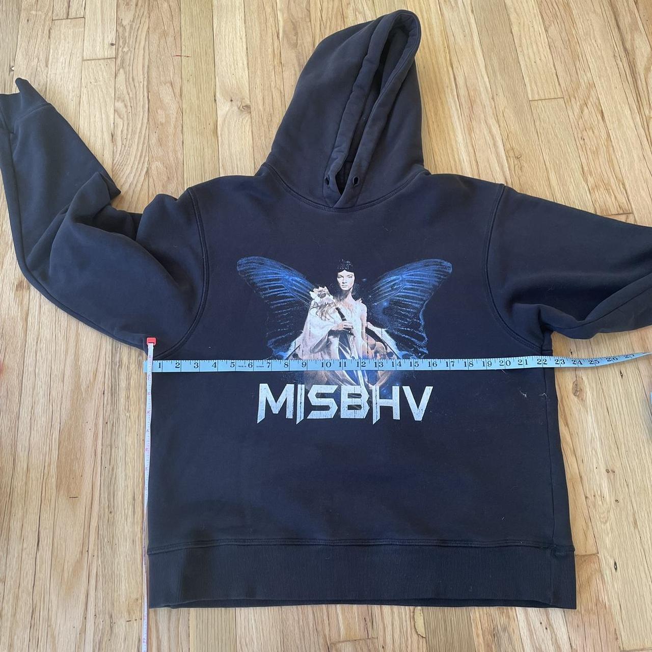 Misbhv hoodie with Angel graphic ~ labeled size... - Depop