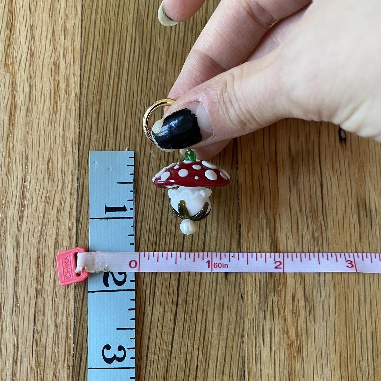 Glass blown mushroom earring ~ just one earring ~... - Depop