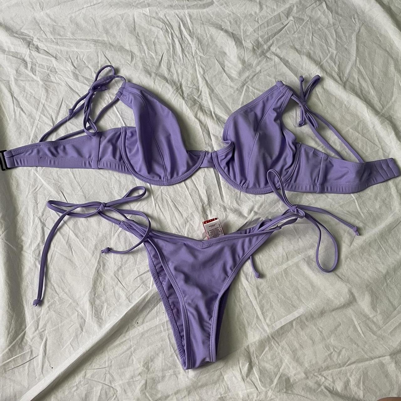 RAQ Apparel lilac swimsuit made by and for busty... - Depop