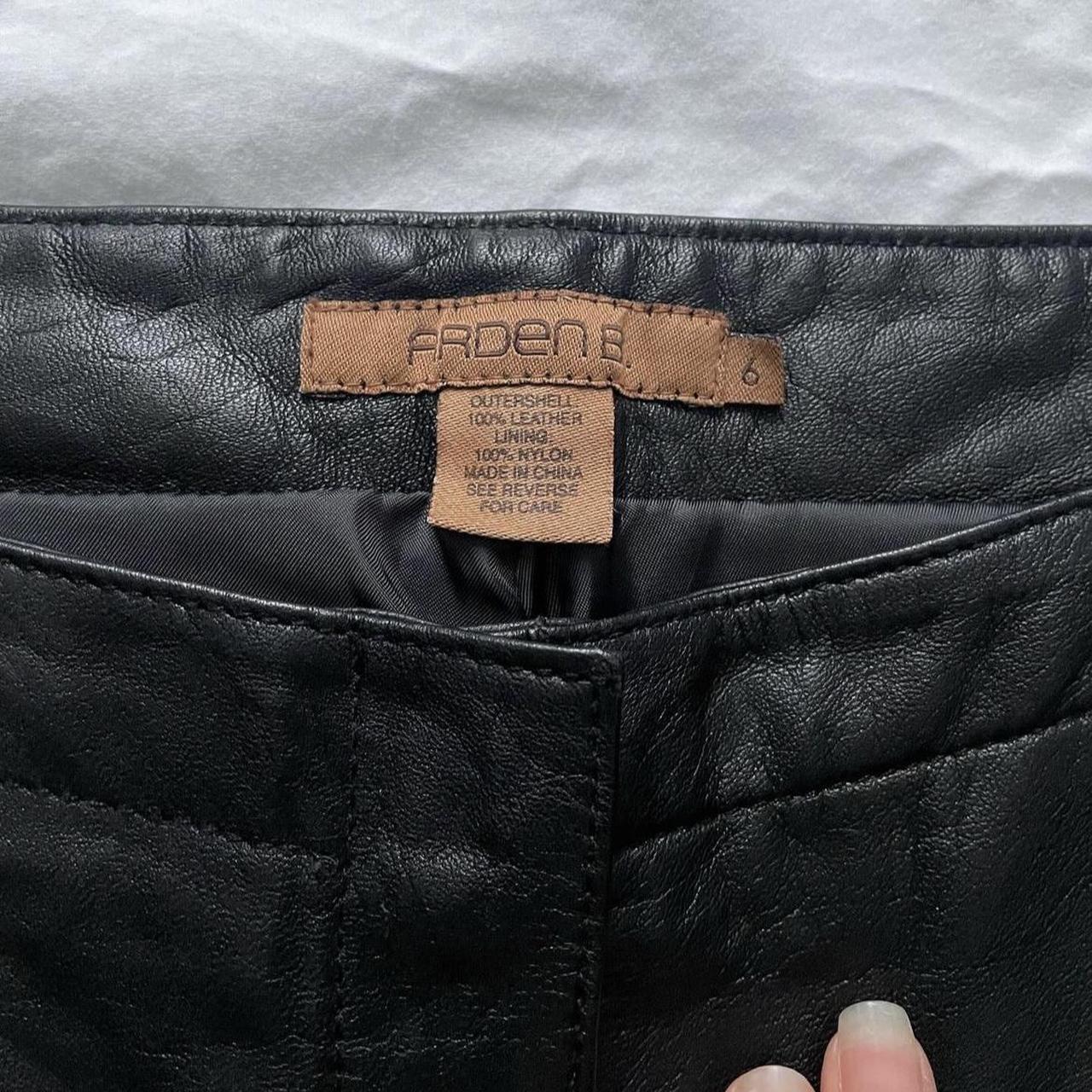 Arden B. Leather Pants ~ Low waisted fit, perfect... - Depop