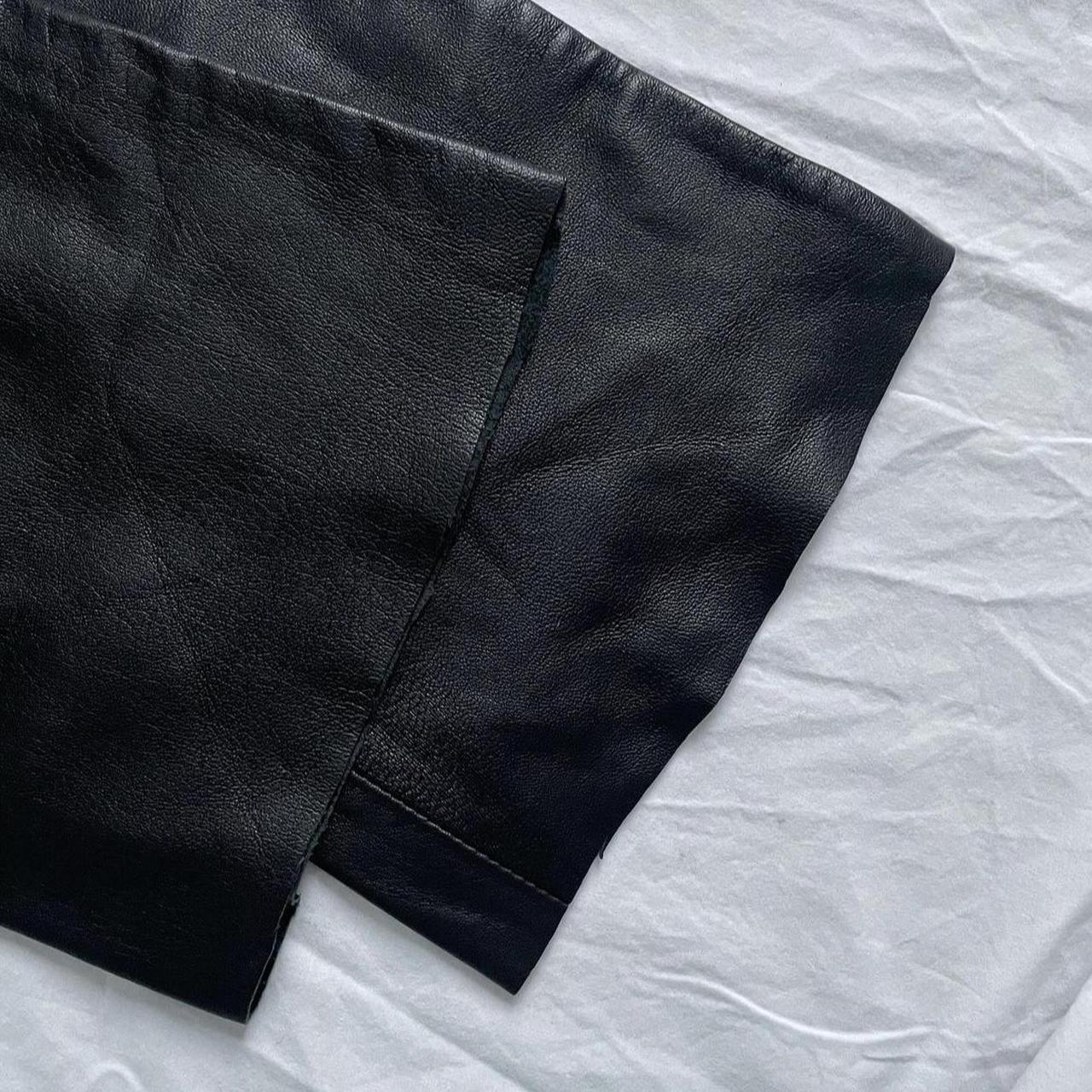 Arden B. Leather Pants ~ Low waisted fit, perfect... - Depop