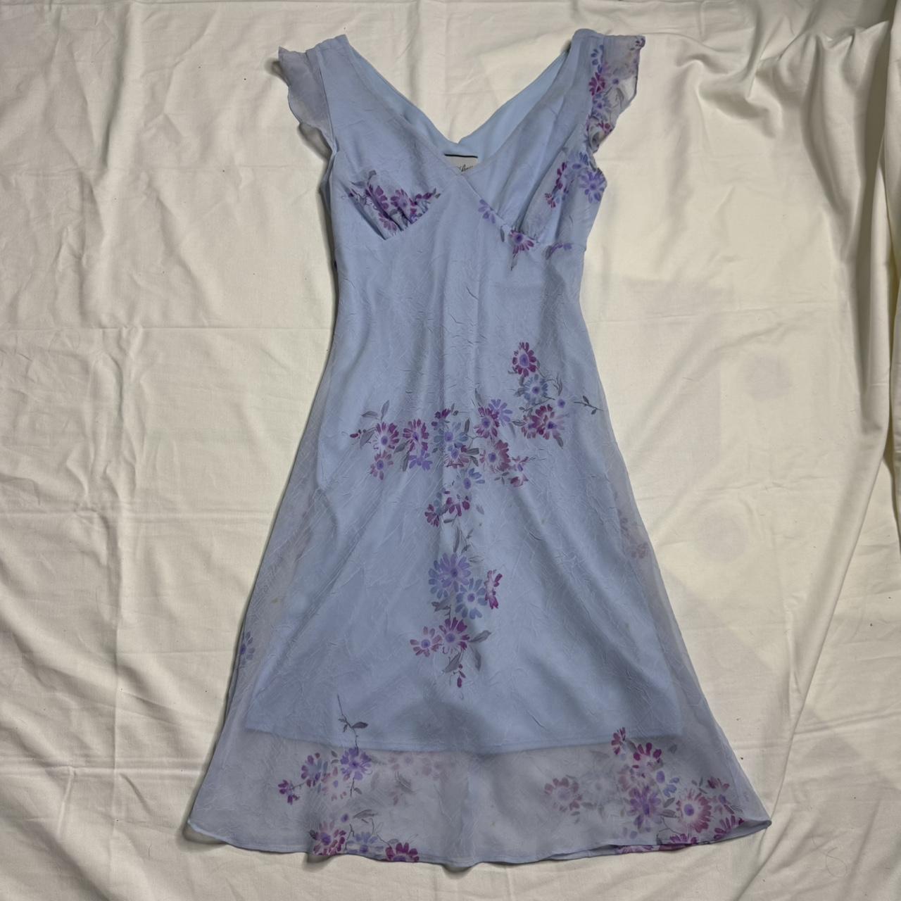 Breakin Loose beautiful baby blue spring dress with... | Depop