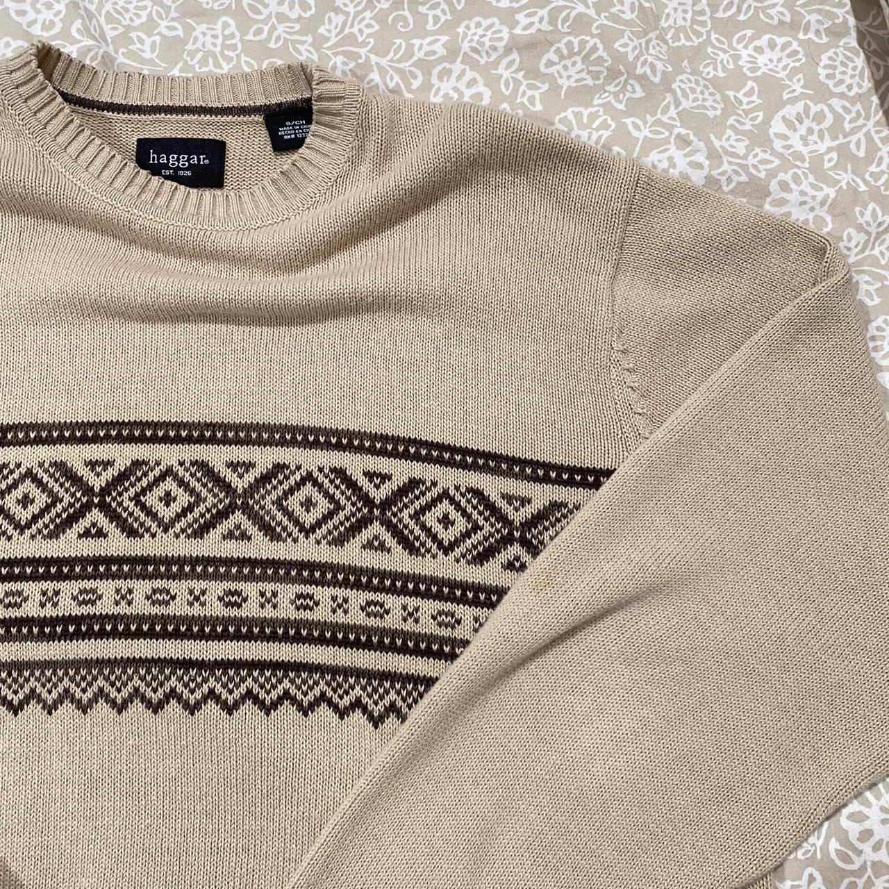 Beige winter sweater with detailing! Perfect for the... - Depop