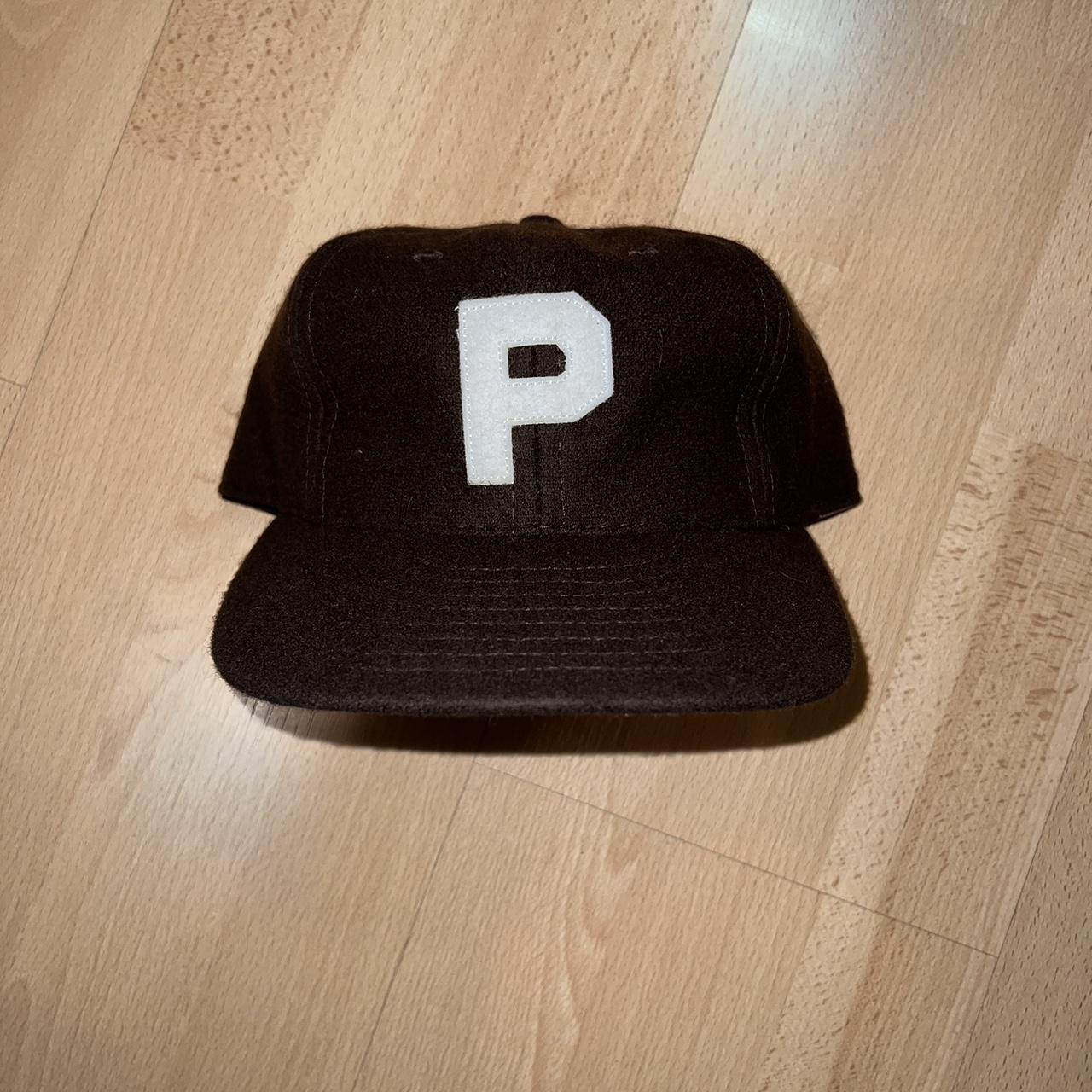 Ebbets Field Brown Leather Strap back Baseball cap... - Depop