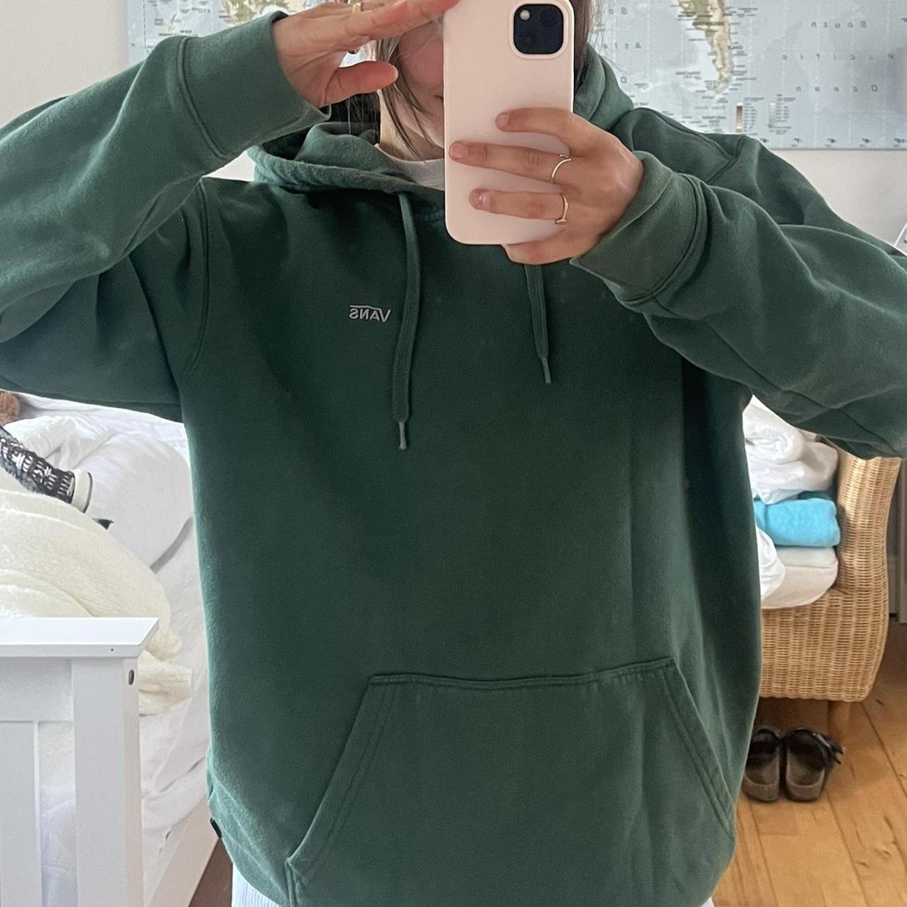 Green vans hoodie - Depop