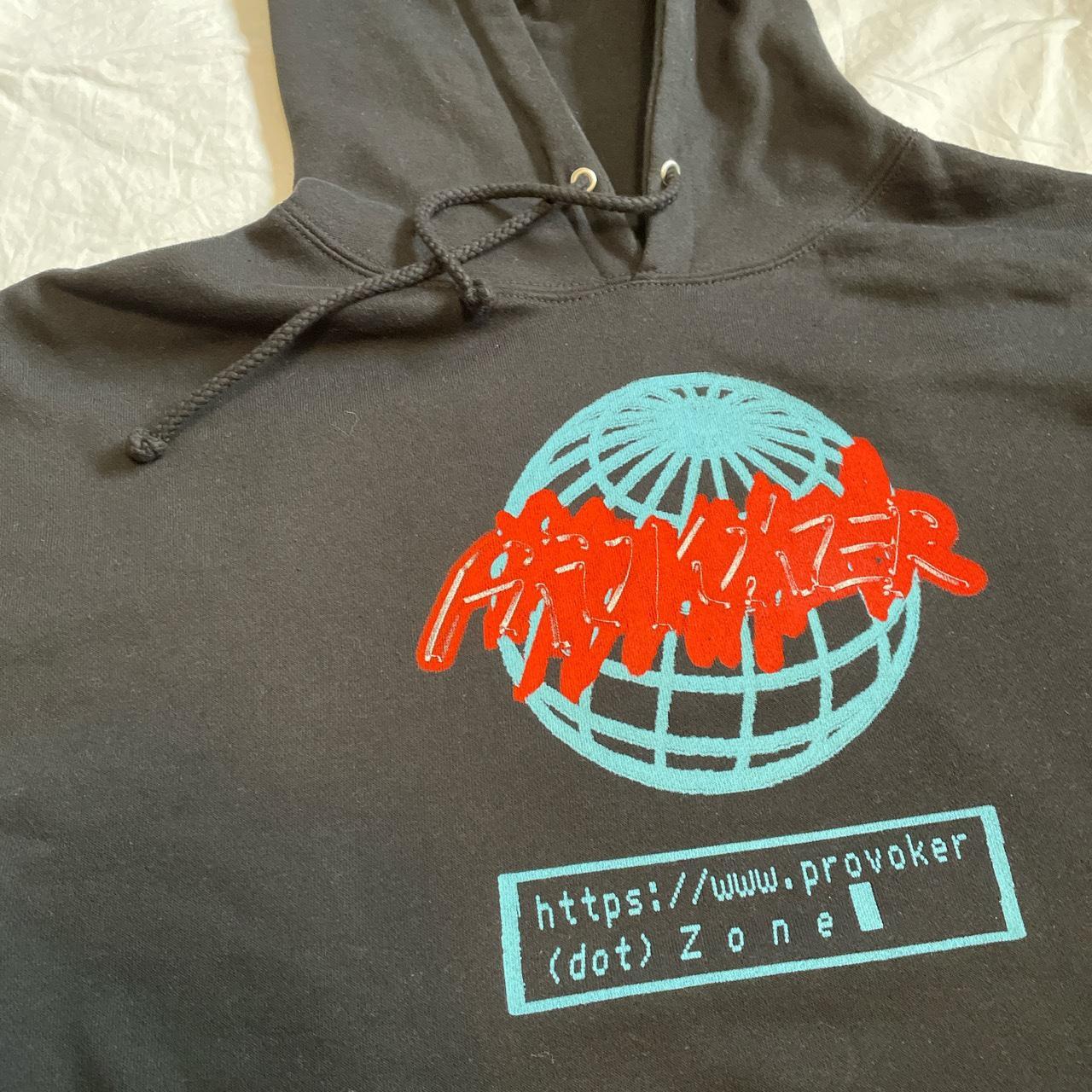 Provoker Global hoodie Tag size large. Worn 2x,... - Depop