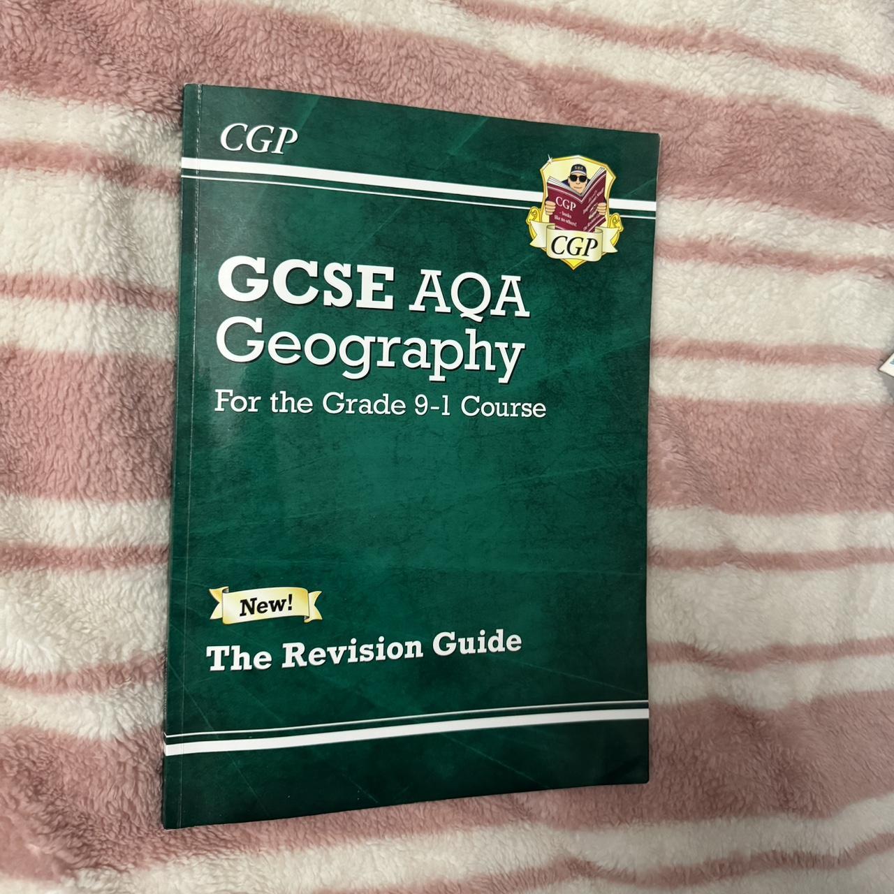 CGP AQA Geography GCSE revision guide Excellent... - Depop