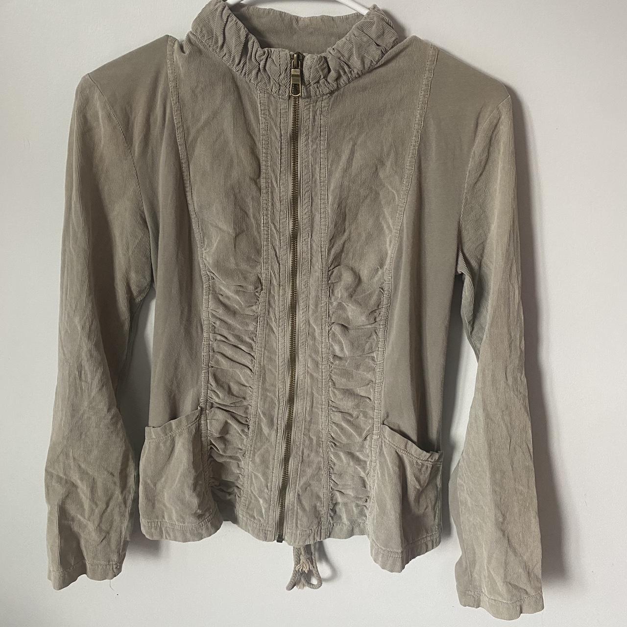 Weird fun jacket Tie up back Snatching af!!! Size... - Depop