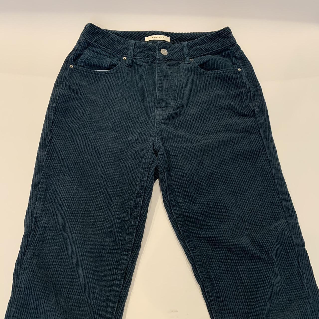 Pacsun Blue Corduroy Pants | Size is 25 - Depop