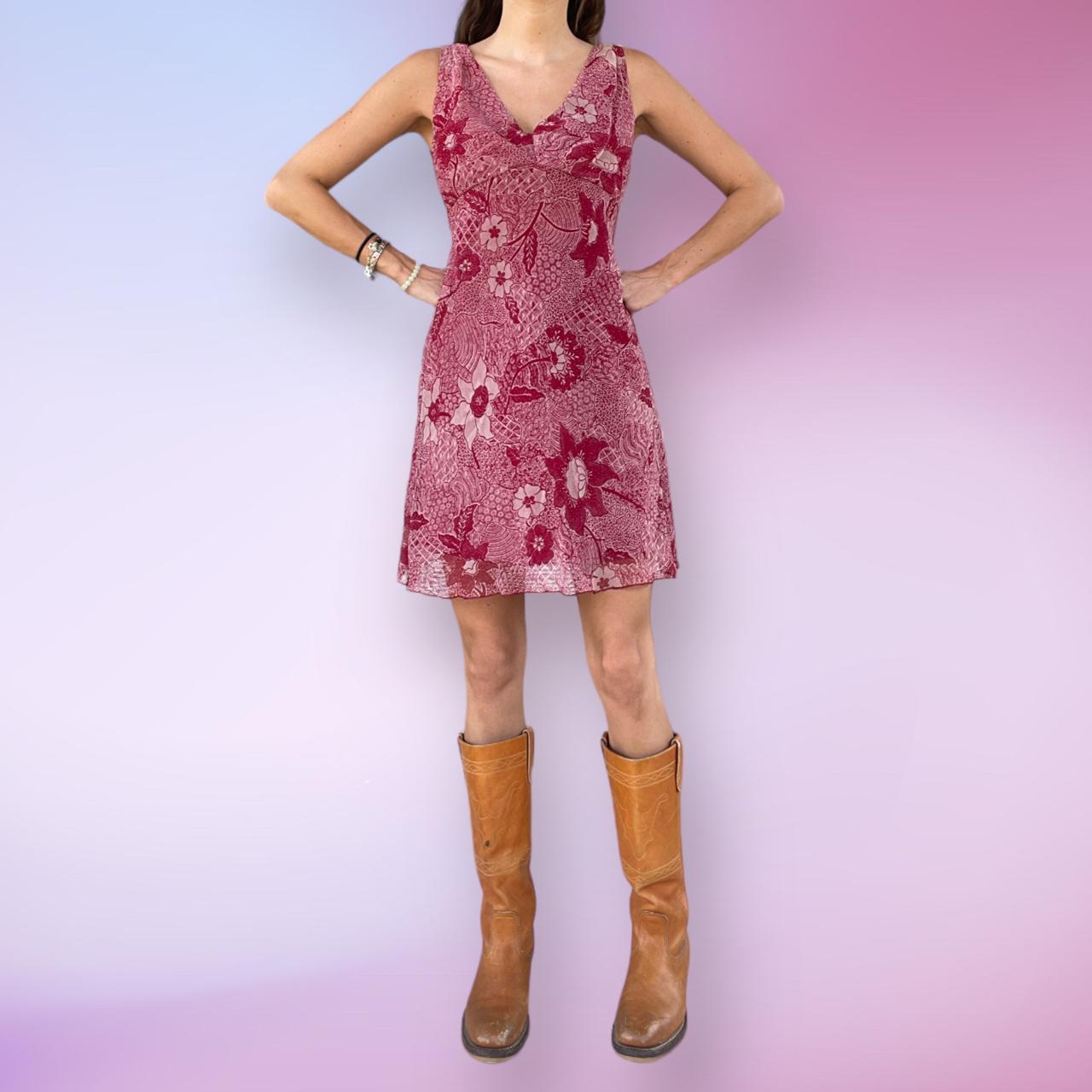 RED 90S MINI DRESS ⭐️ vintage, 90s, y2k, whimsigoth,... - Depop