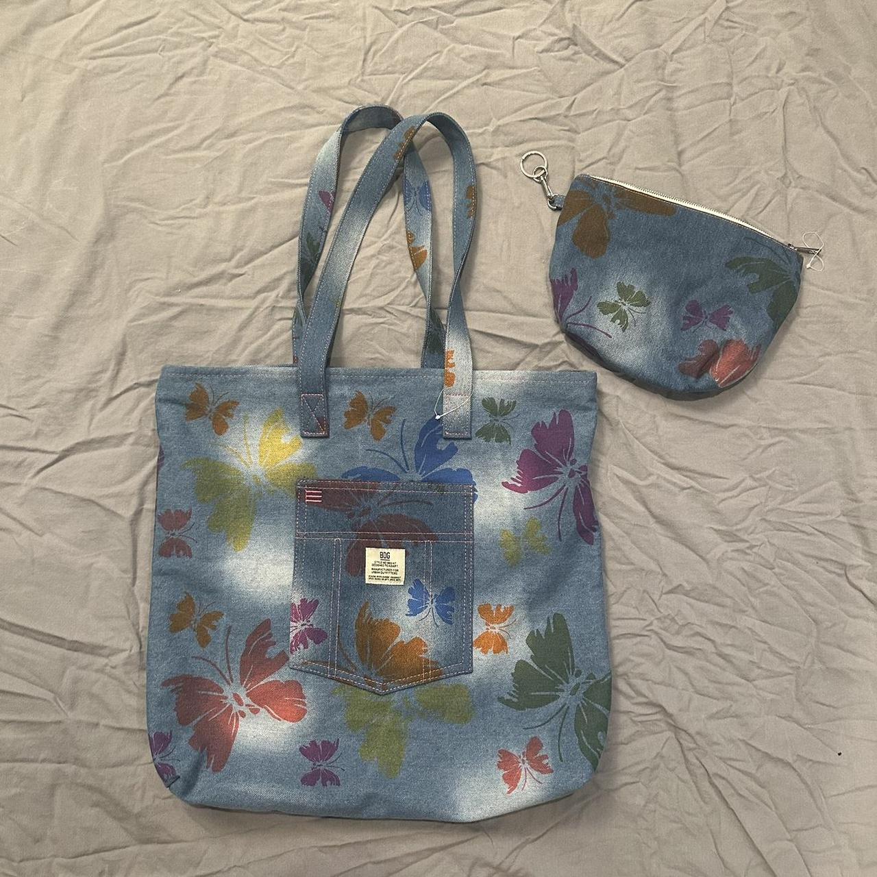 BDG Denim butterfly tote bag Never used! Tag strings... - Depop