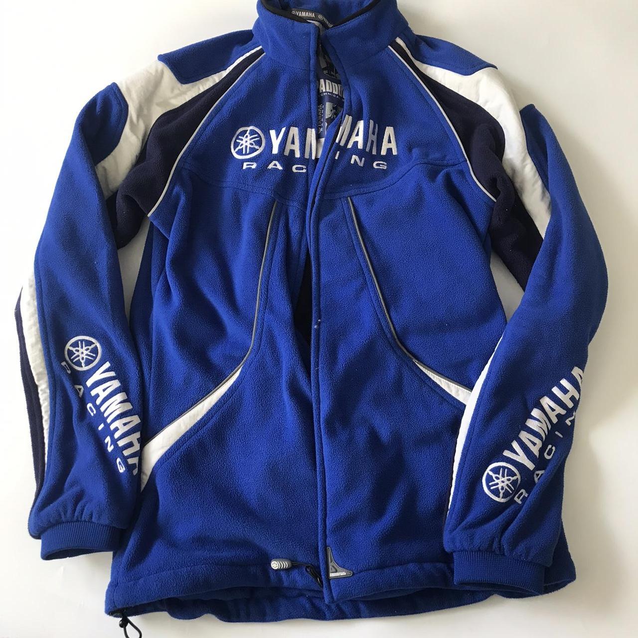 NASCAR racing Yamaha fleece jacket Biker... - Depop