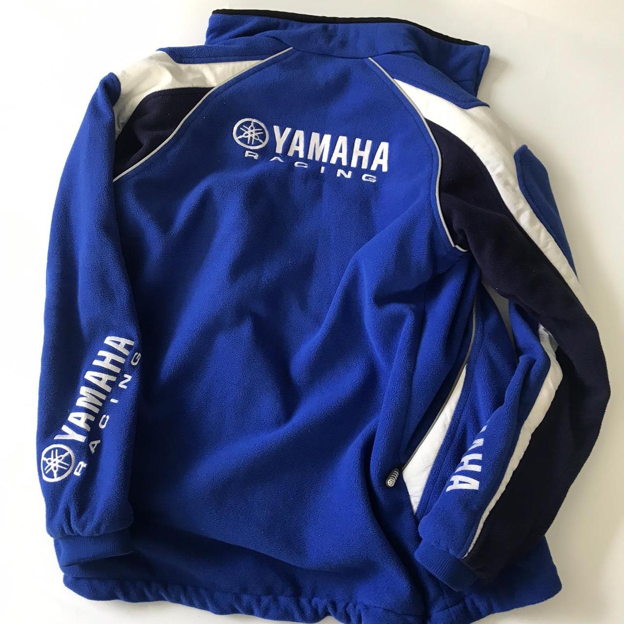 NASCAR racing Yamaha fleece jacket Biker... - Depop