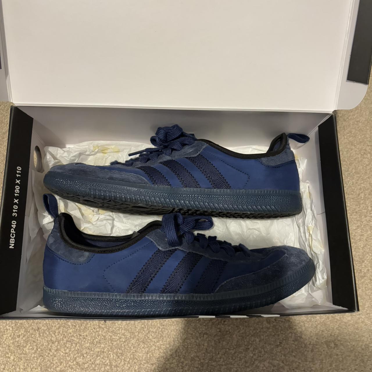 Adidas X Cp company sambas blue Very rare Size 8 | Depop