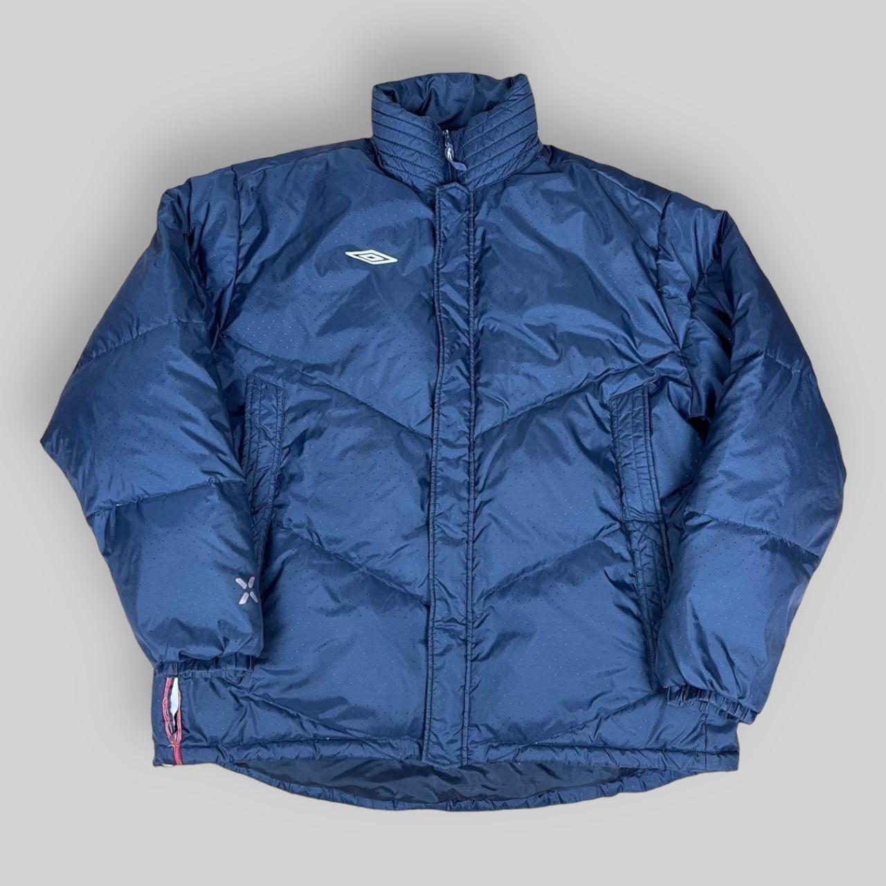 Umbro Puffer Jacket Blue Vintage Umbro Puffer... - Depop