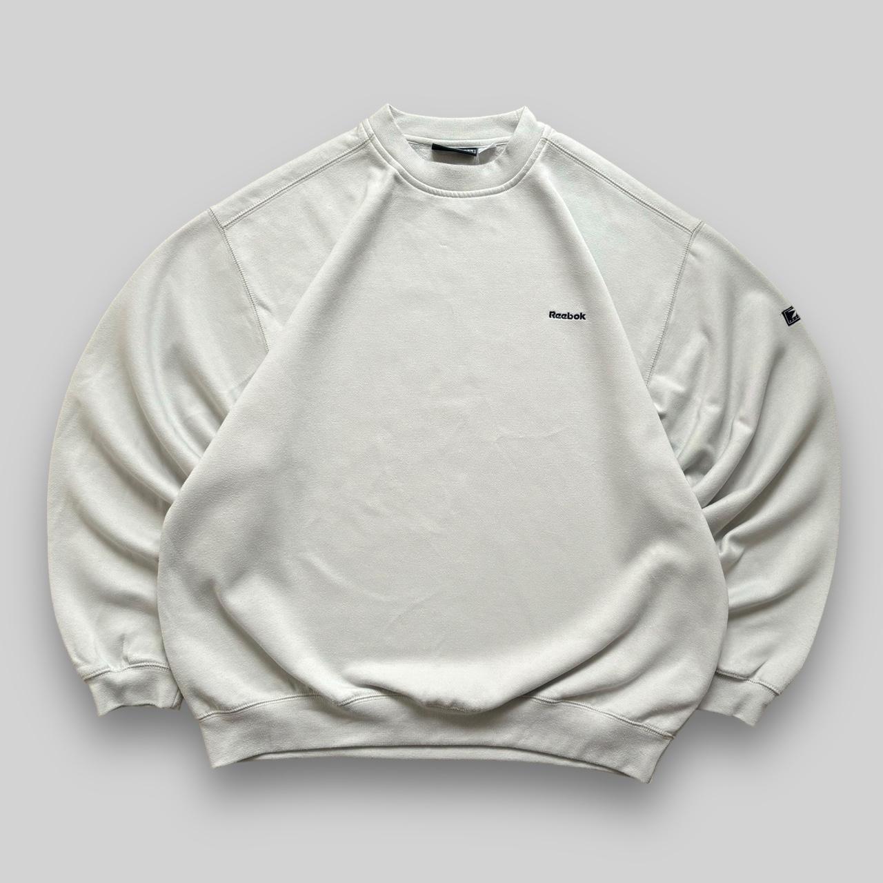 Reebok Sweatshirt Beige Vintage Reebok Essentials... - Depop