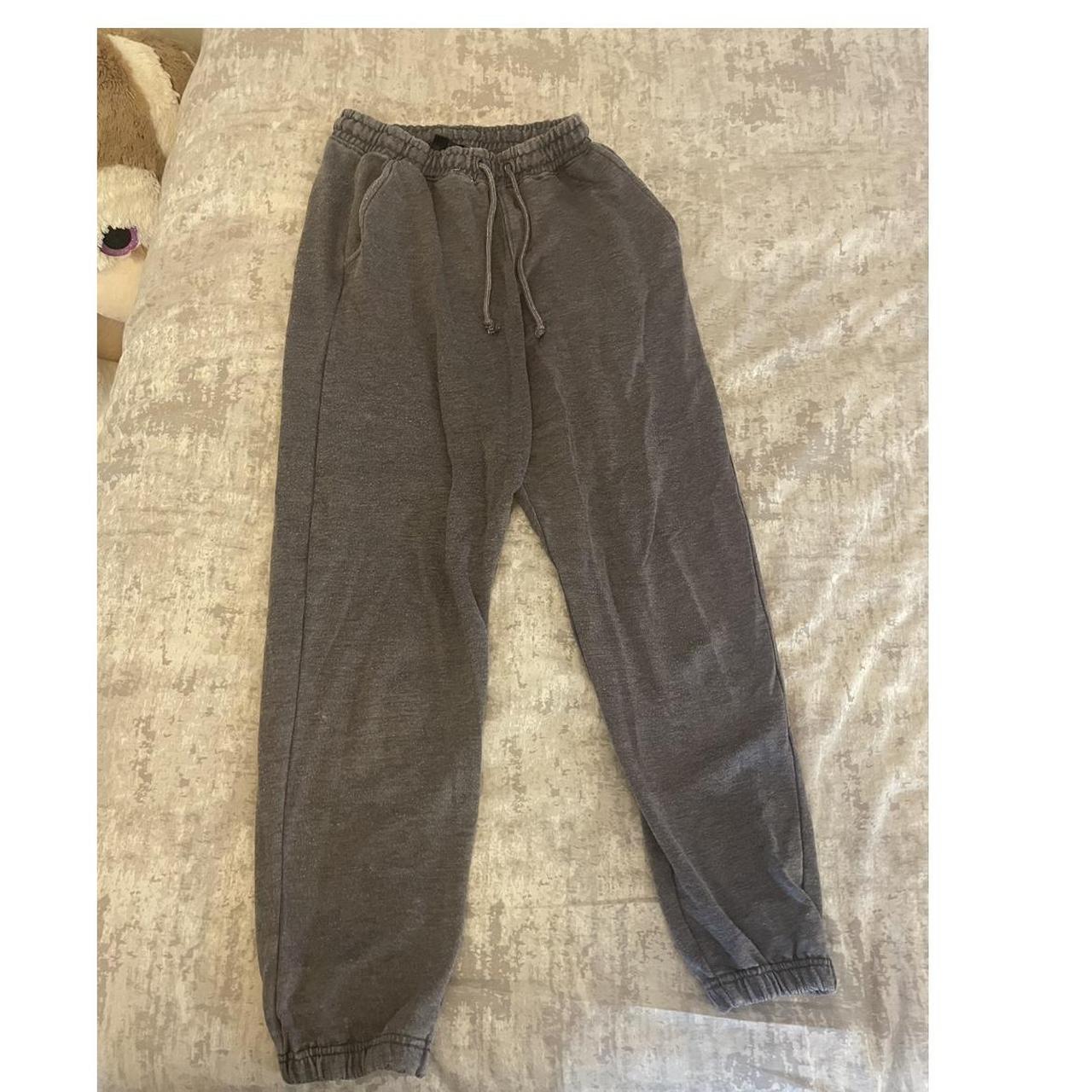 Missguided dark gray joggers size 6 - Depop