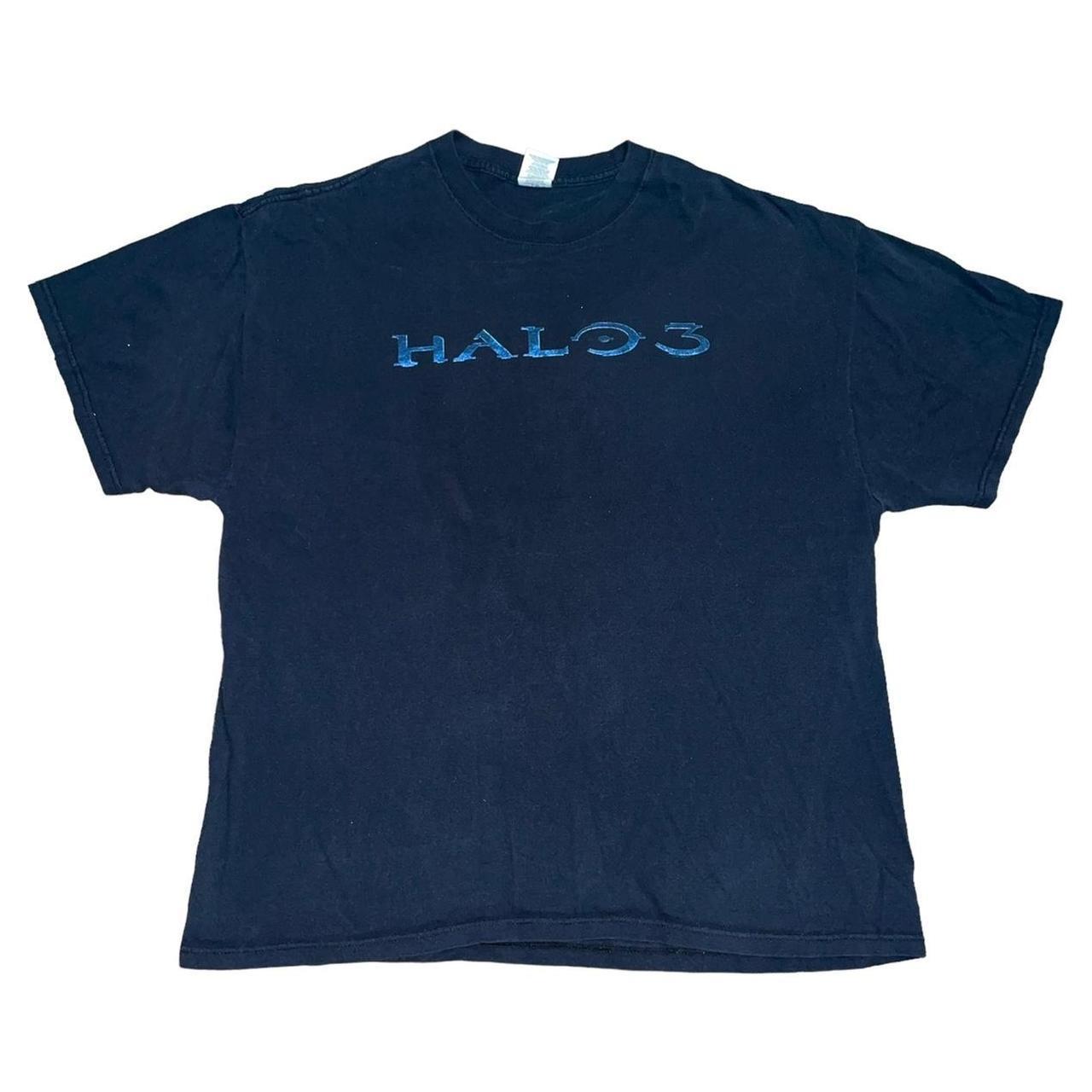 2007 HALO 3 OG LOGO PROMO TEE *black w/ classic... - Depop