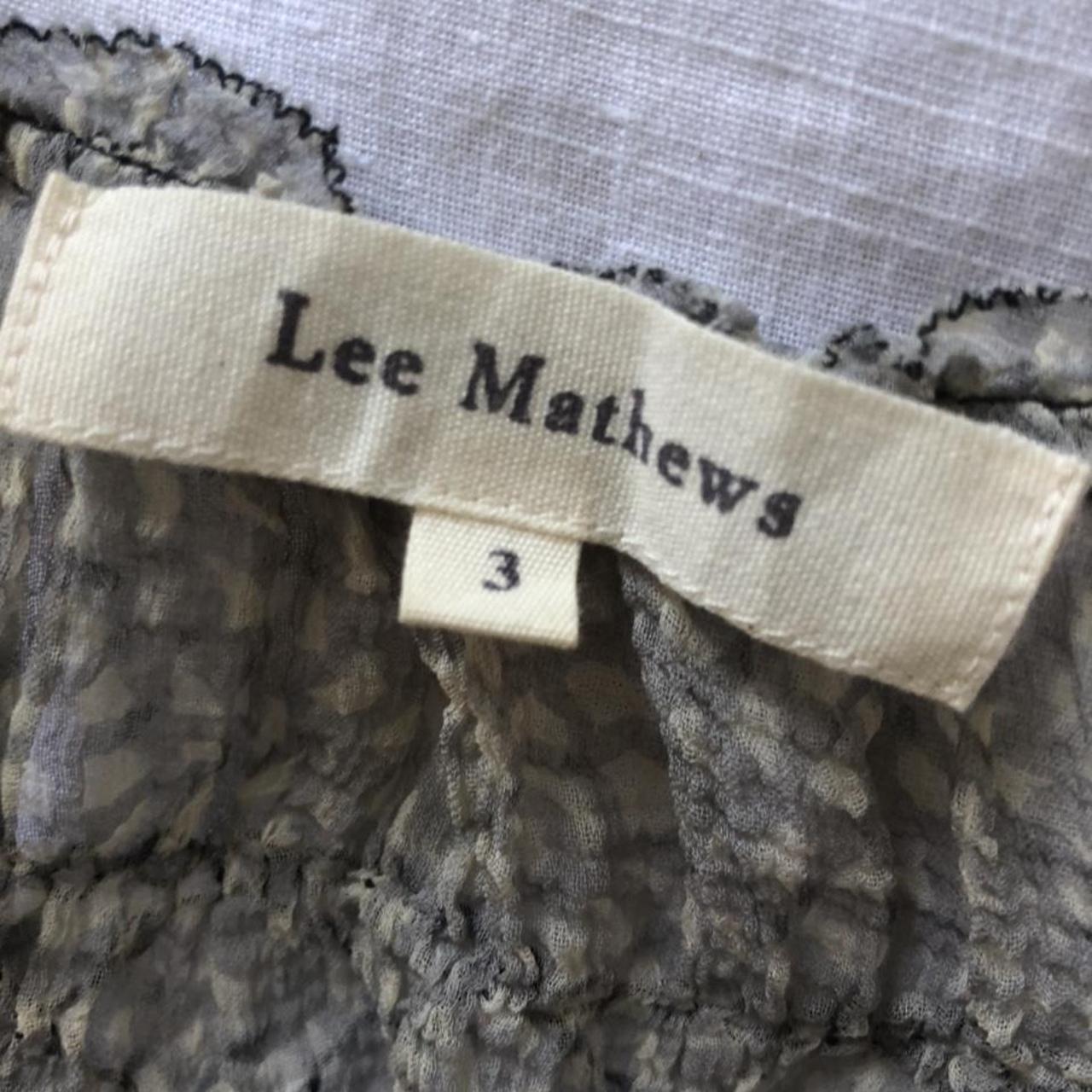 lee matthews silk sheer top size 3 #leematthews... - Depop
