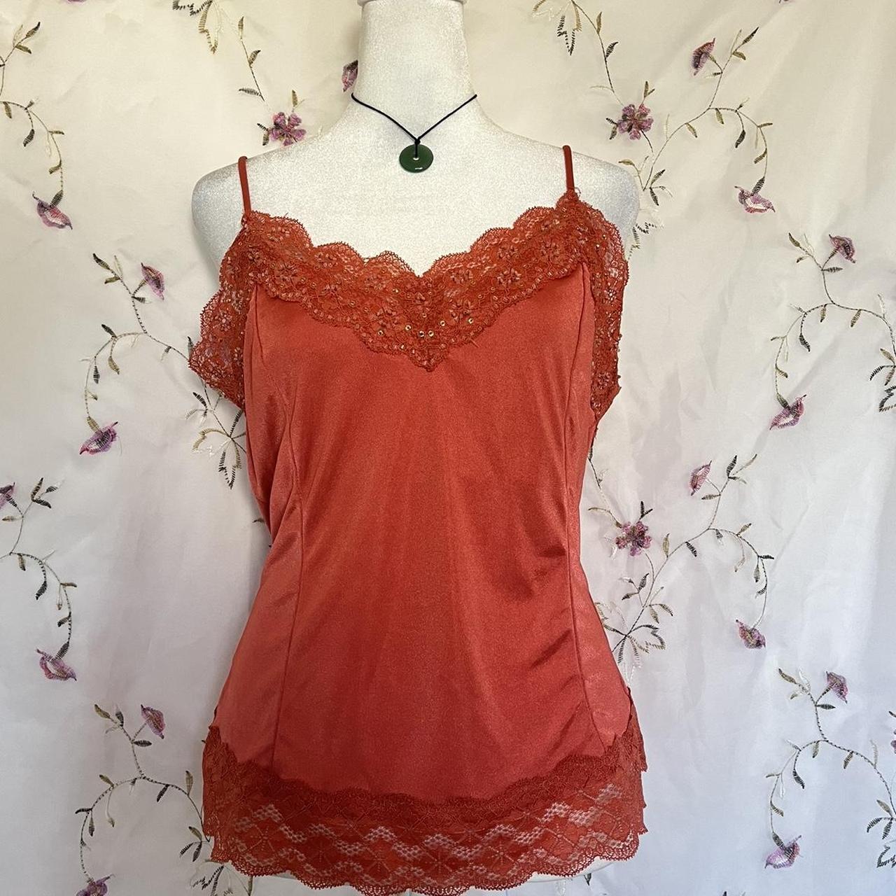 Orange Victoria’s Secret top best fits a medium - Depop