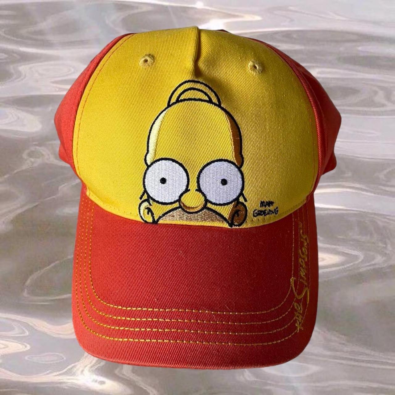 The Simpsons Cap Super cool orange and yellow... - Depop