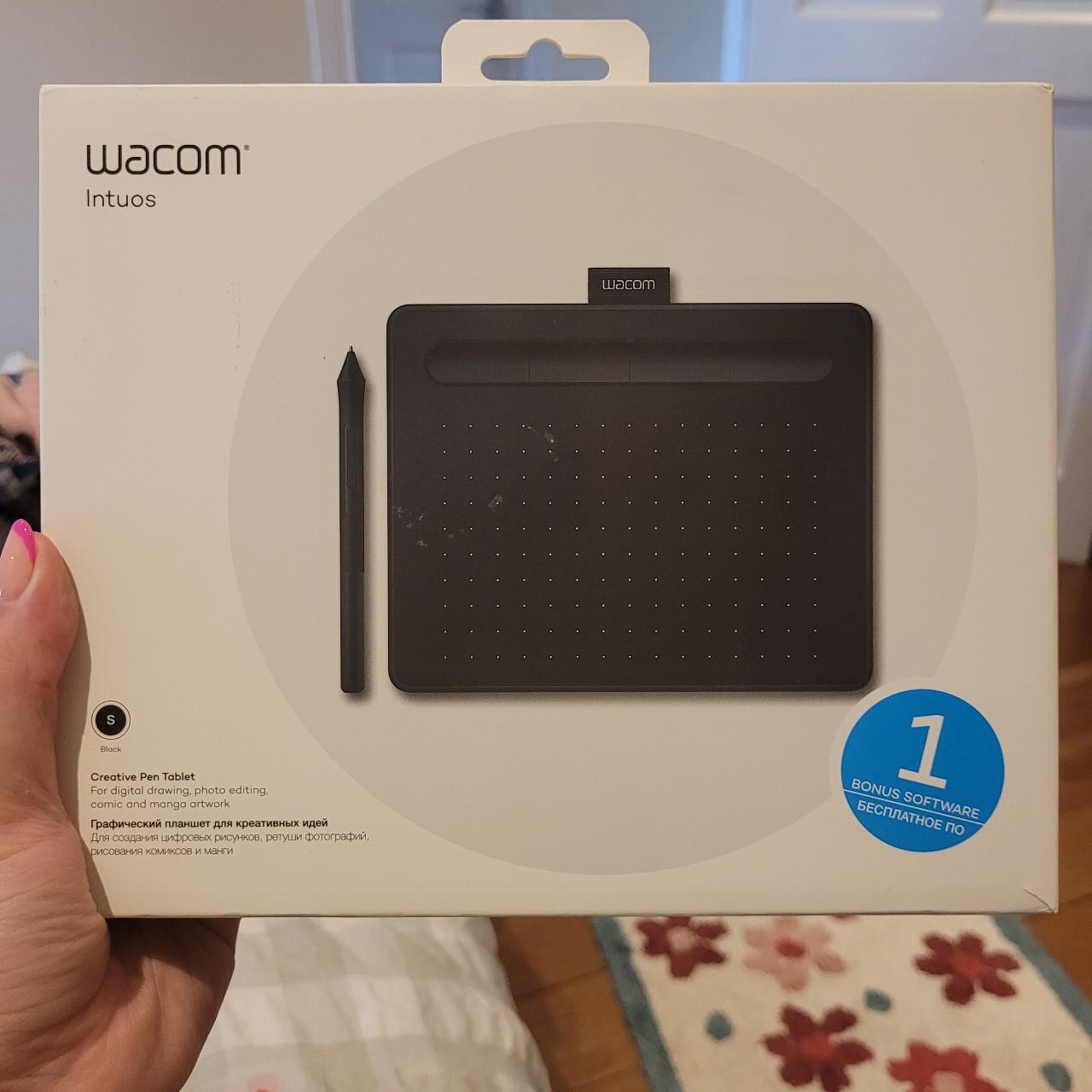 Wacom Intuos drawing tablet and pen for creating... - Depop