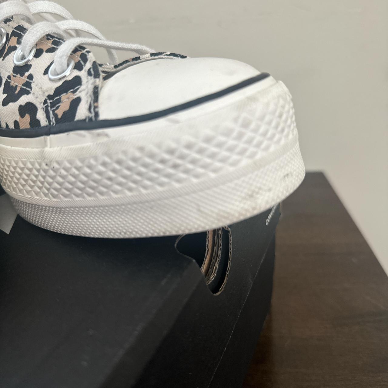 Leopard print platform Converse . Only worn a... - Depop