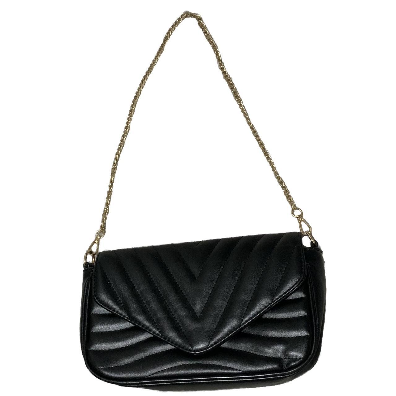 Black Small Quilted Crossbody Bag Gently... - Depop