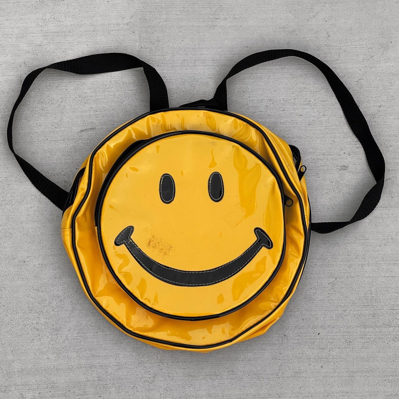 Vintage Y2K Smiley Face Backpack General wear from... - Depop