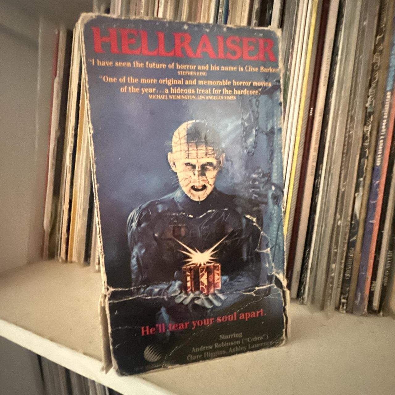 1987 Hellraiser VHS tape, complete with original... | Depop