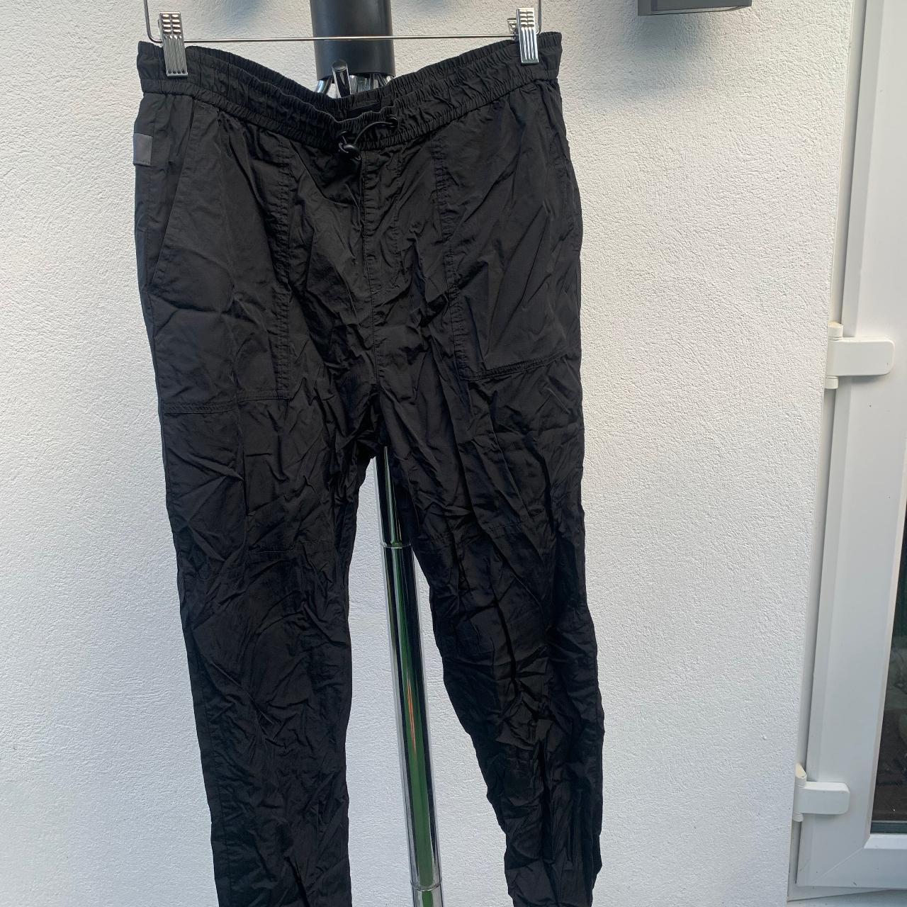 river island black joggers size W 32 #010 - Depop