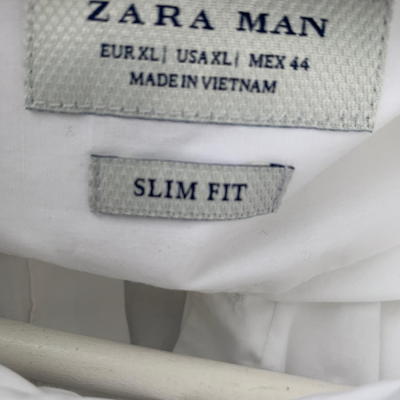 Zara Men White Slim Fit Long Sleeve Shirt Size EUR... - Depop