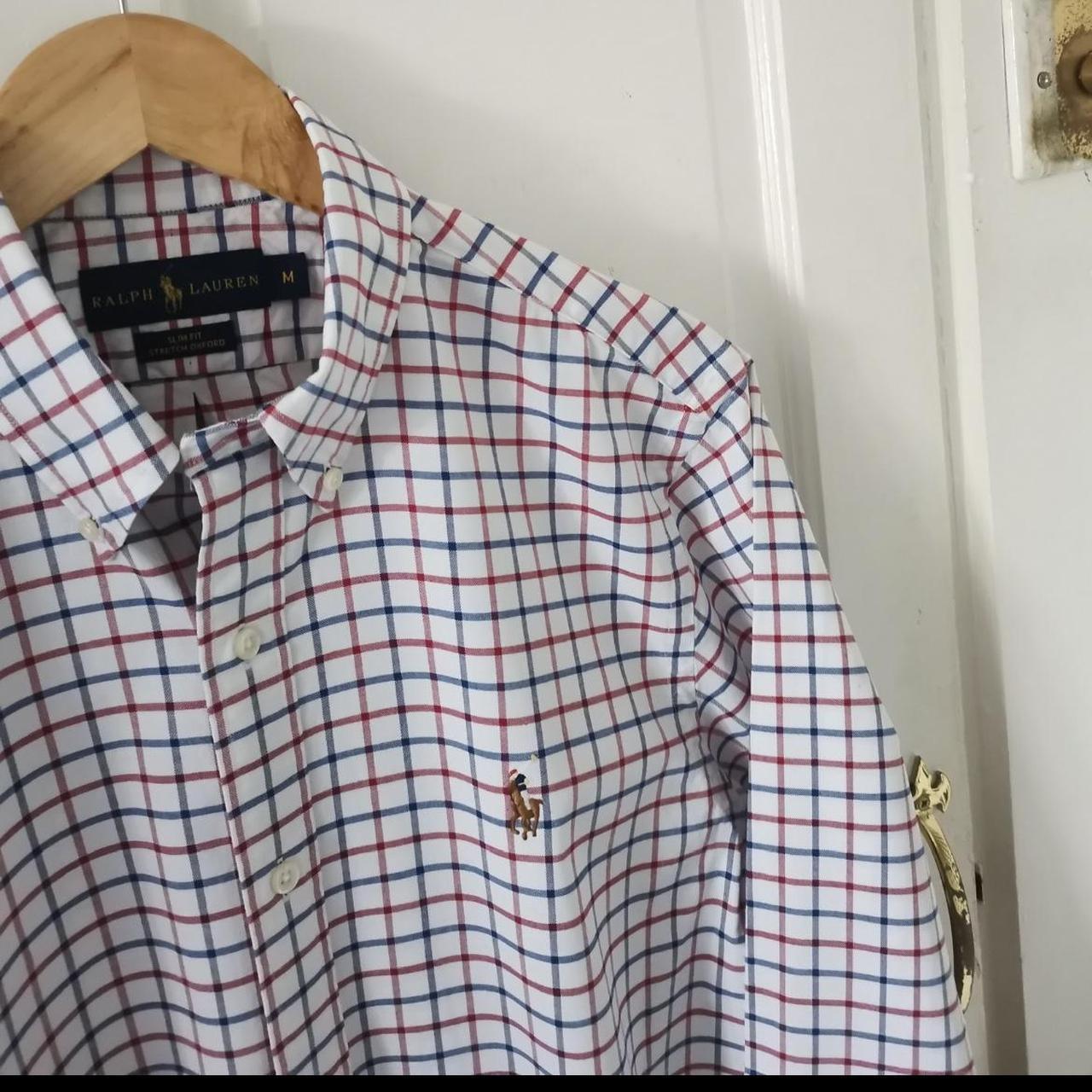 Check Ralph Lauren shirt. Size medium slim... - Depop