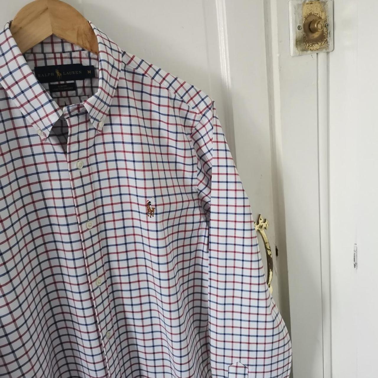 Check Ralph Lauren shirt. Size medium slim... - Depop