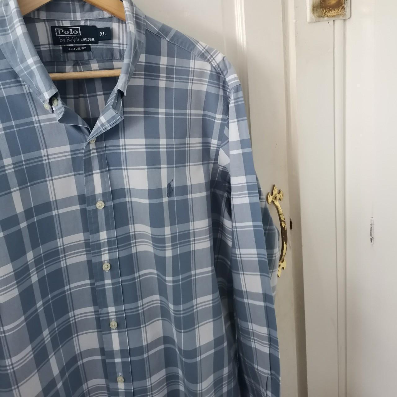 Check Ralph lauren shirt. Size XL custom fit Fixed... - Depop