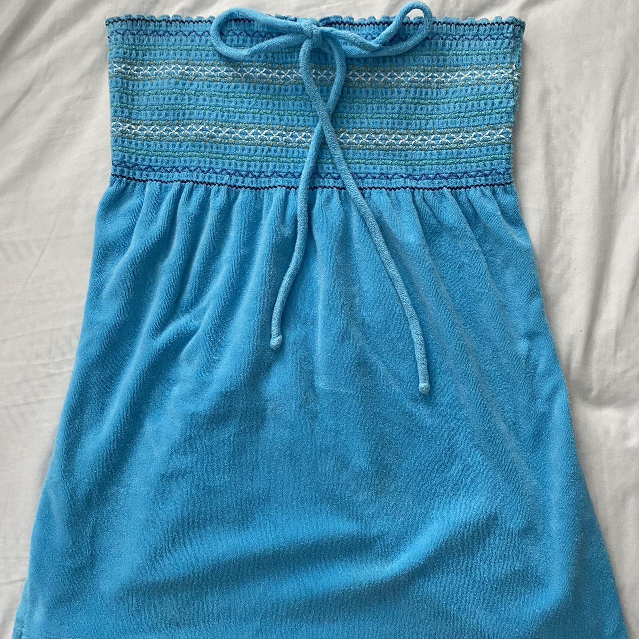 Juicy Couture Women's Blue Cover-ups | Depop