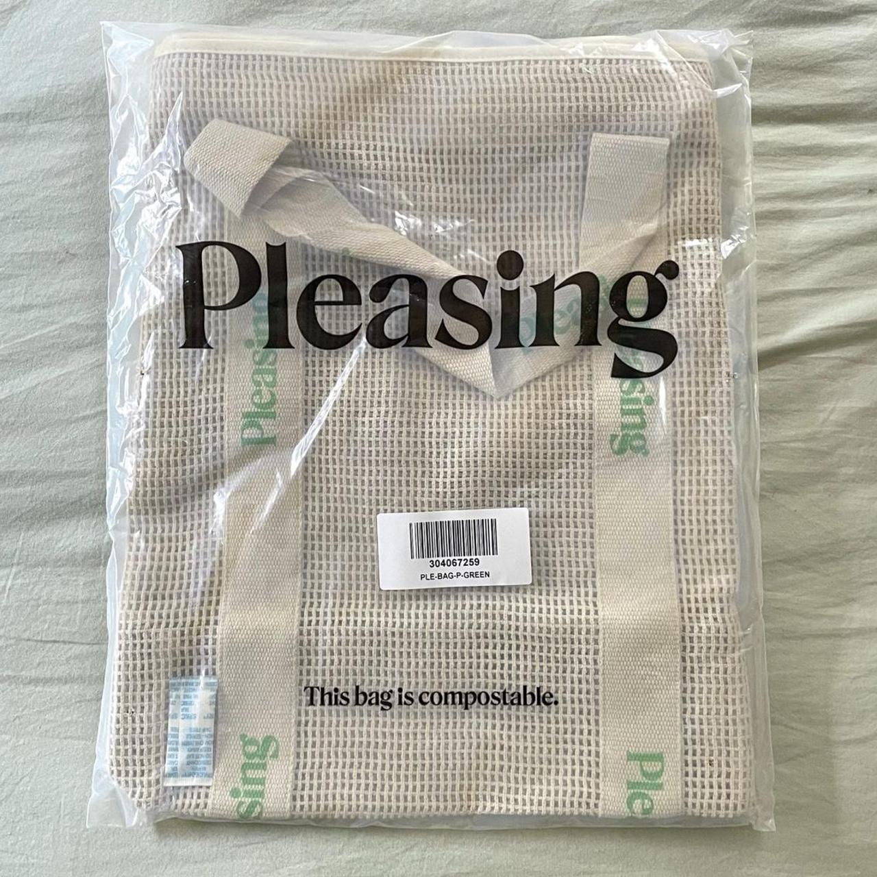 pleasing by harry styles beach bag. beige with GREEN... - Depop