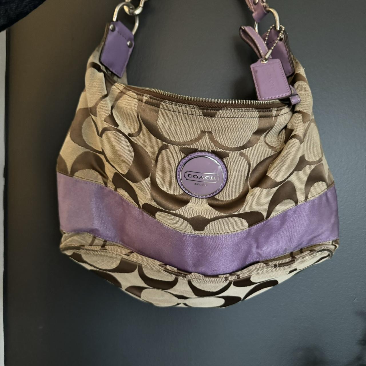 Vintage coach monogram shoulder bag Instant buy is... | Depop