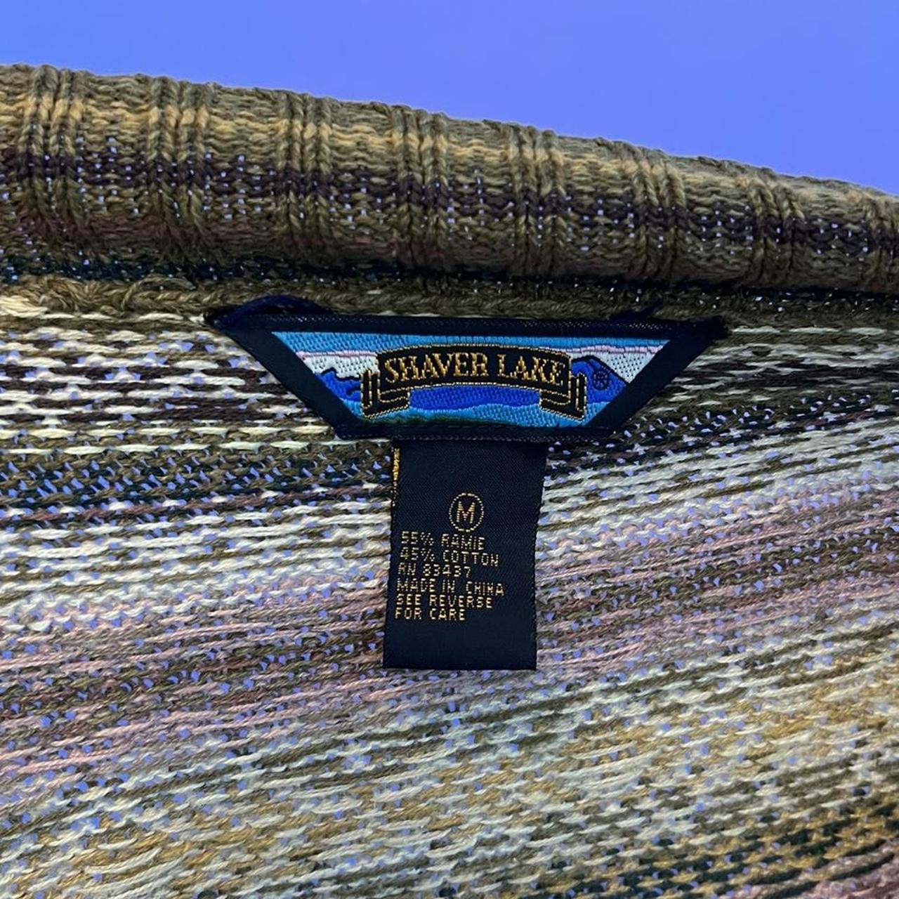 vintage earth tone sweater. 90s zip up cottagecore... - Depop