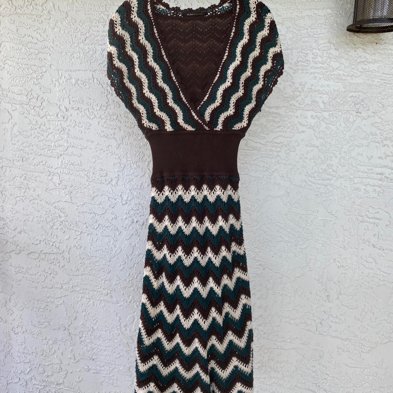 MOLLY vintage y2k BCBG Max Azria crochet midi... - Depop