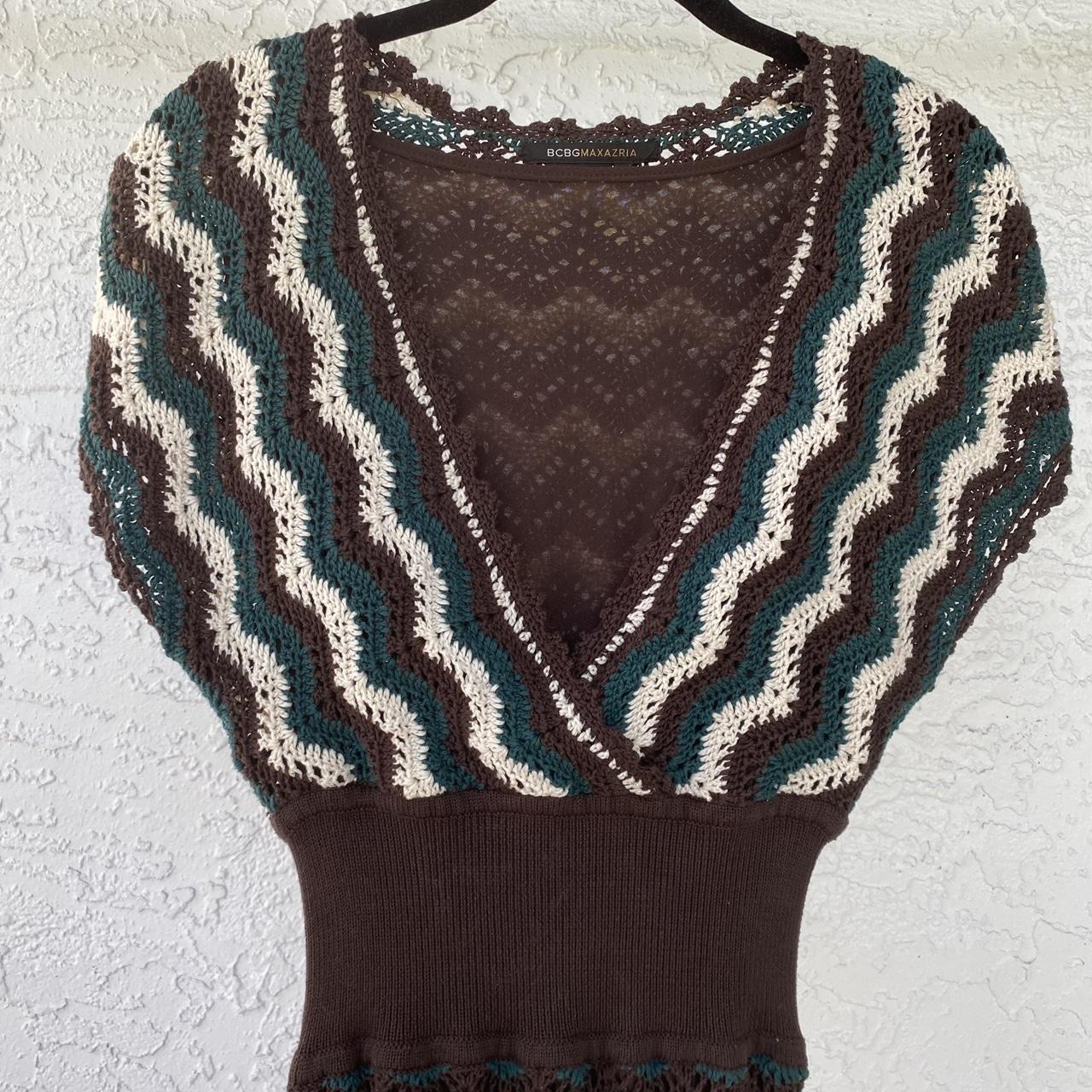 MOLLY vintage y2k BCBG Max Azria crochet midi... - Depop