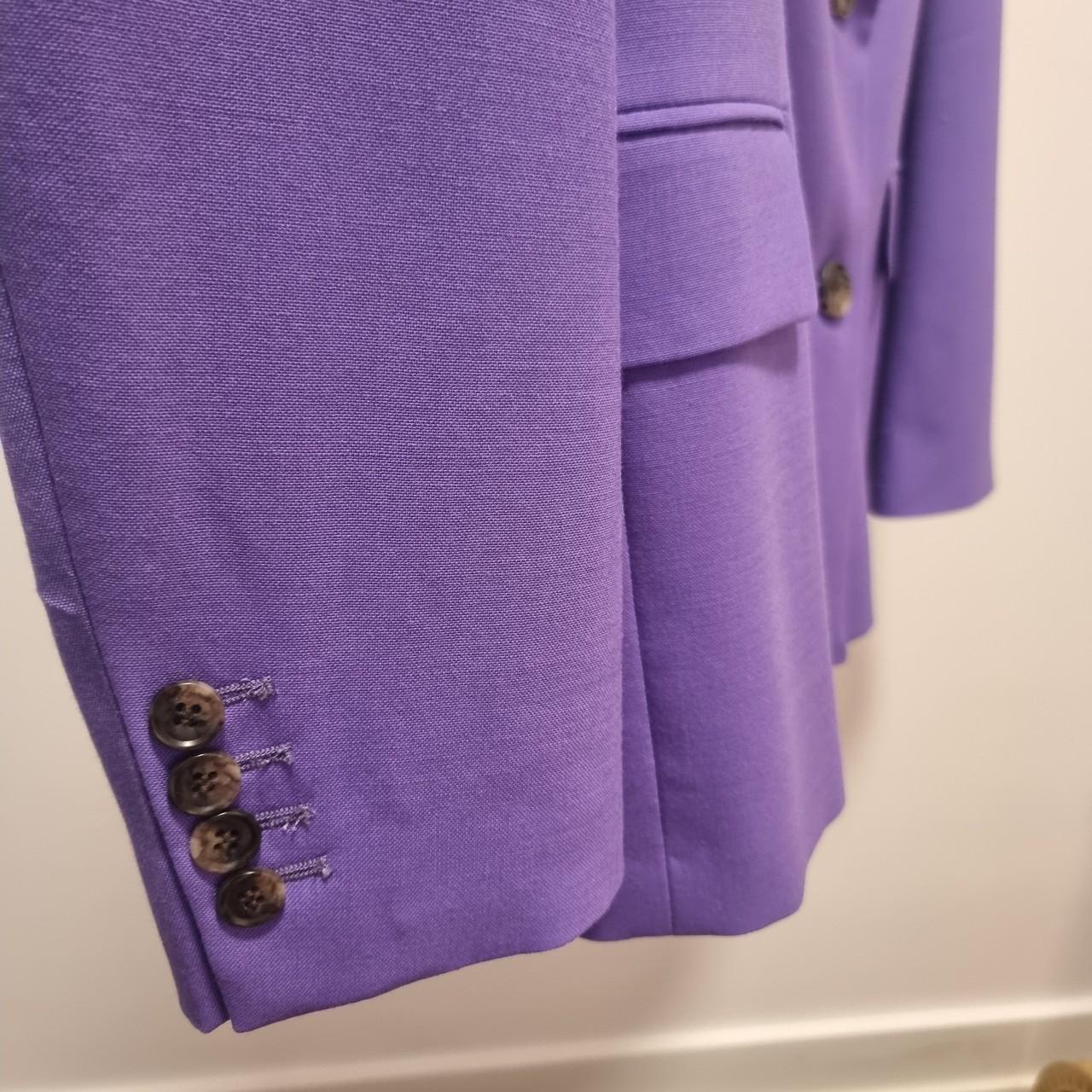 COS wool double breasted purple blazer US4 Length 29... - Depop